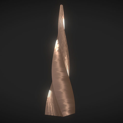 Copper Flakes Tower 3D model | CGTrader