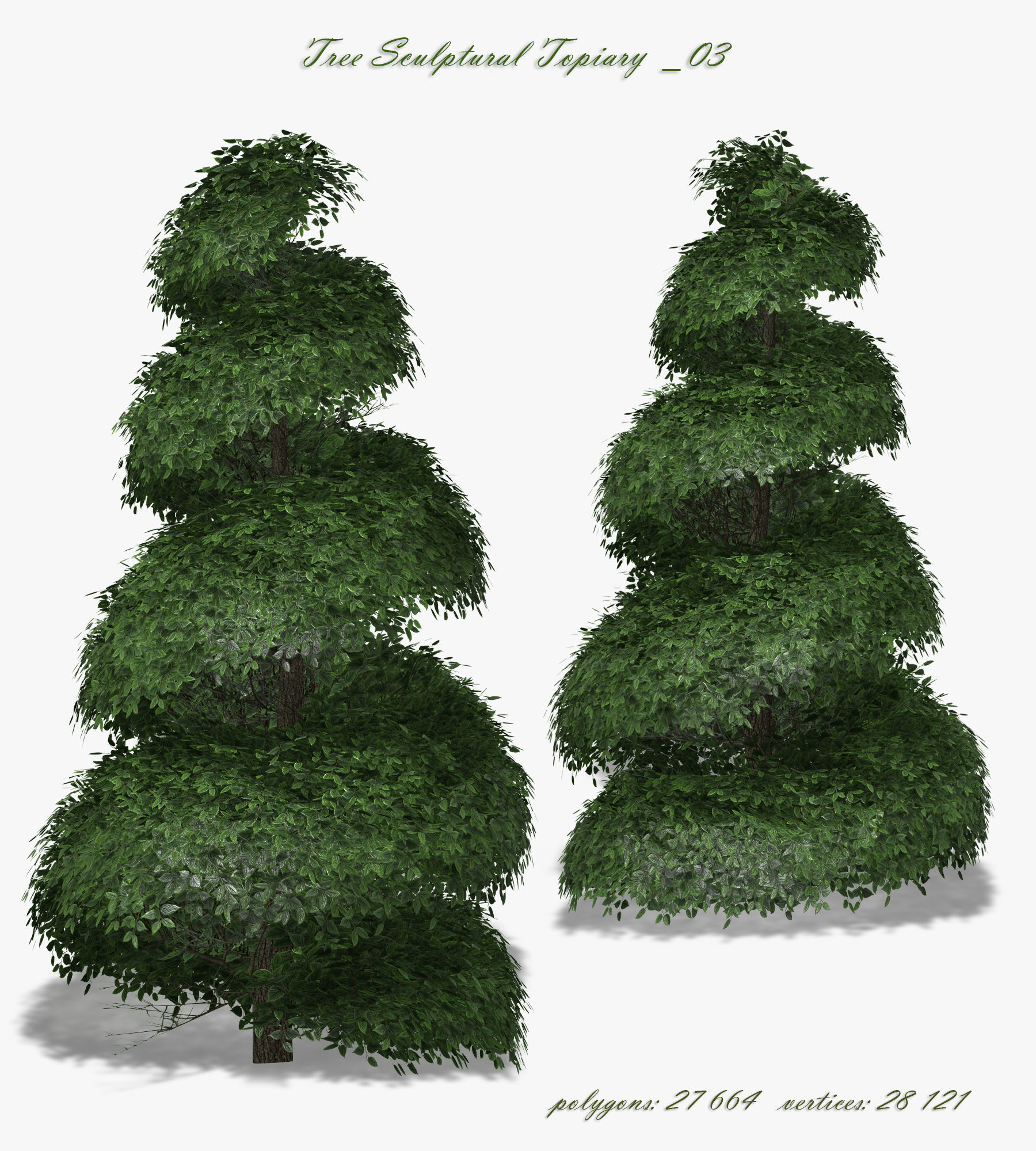 Tree Sculptural Topiary 3D model | CGTrader