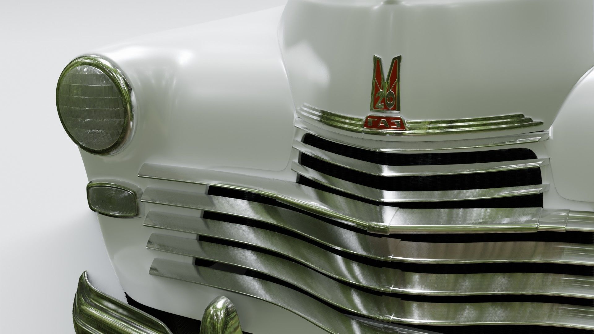 Gaz M20 Pobeda Warszawa M20 3D model | CGTrader