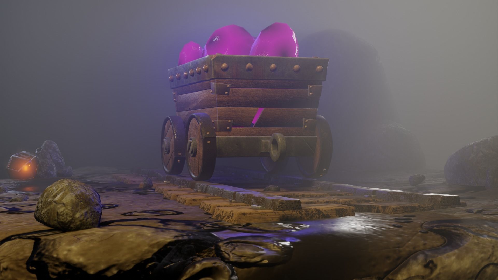 Minecart free VR / AR / low-poly 3D model | CGTrader