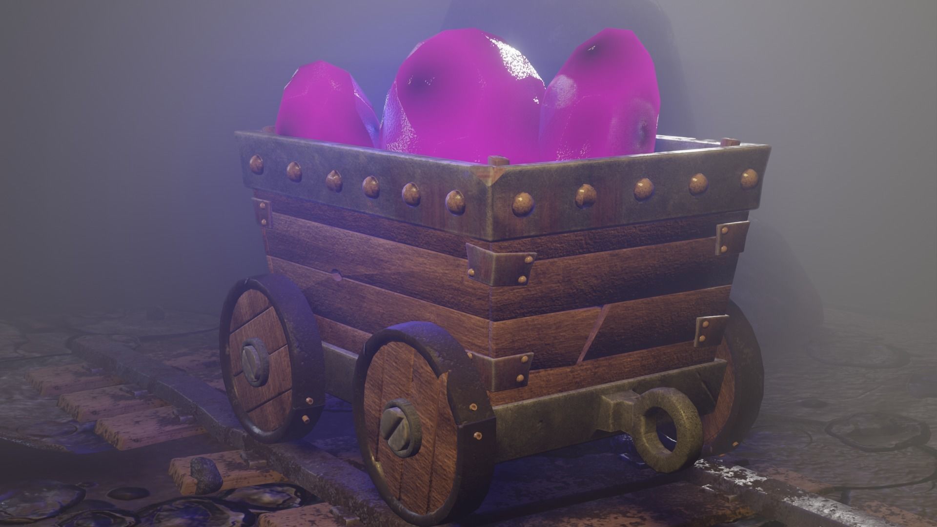 Minecart free VR / AR / low-poly 3D model | CGTrader