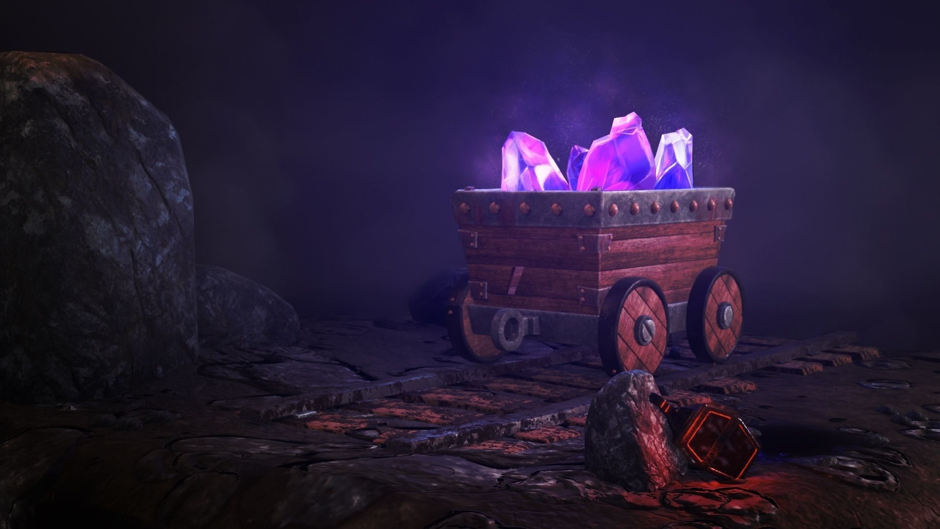 Minecart free VR / AR / low-poly 3D model | CGTrader