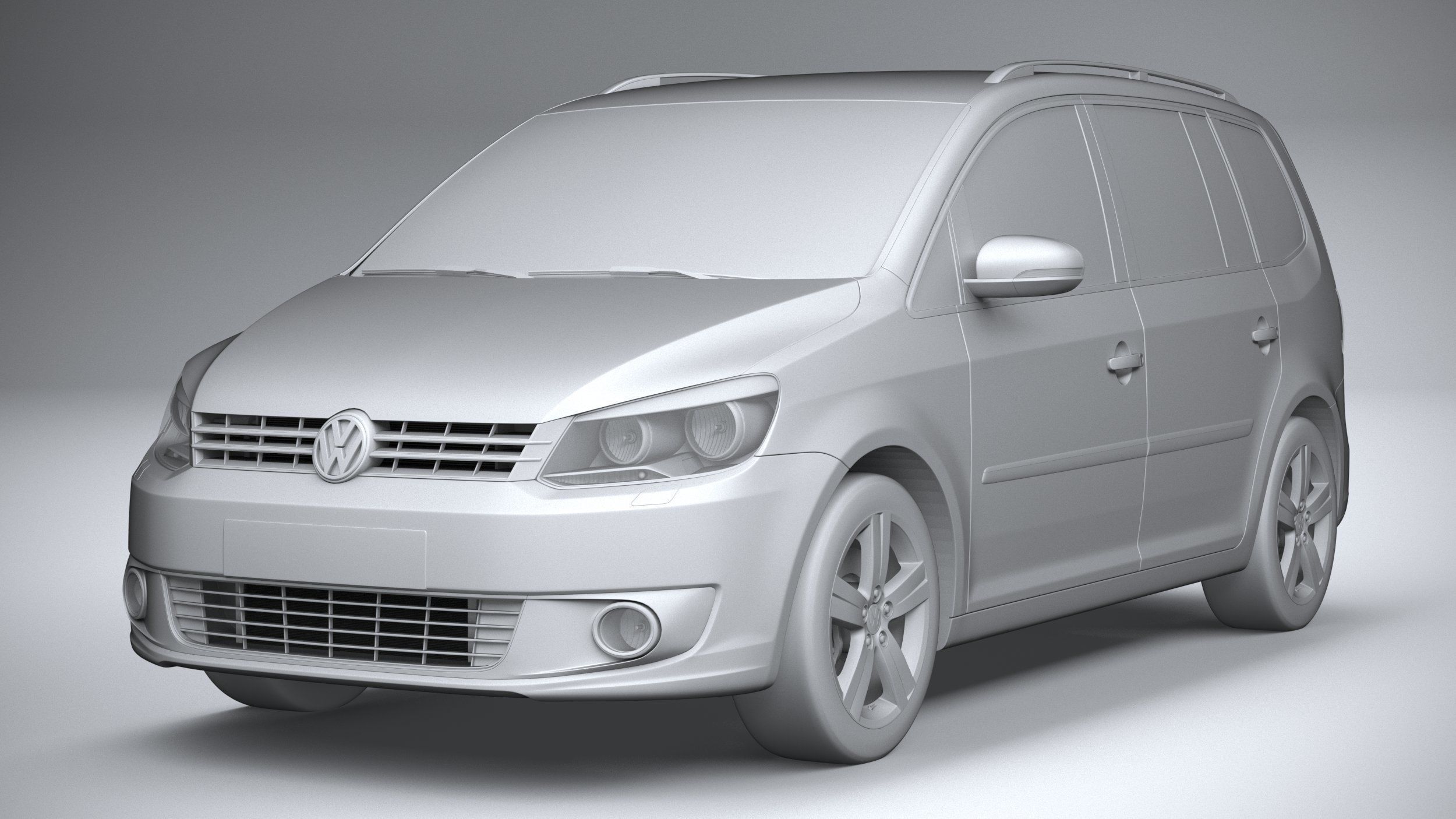 Volkswagen Touran 2011-2015 3D model | CGTrader