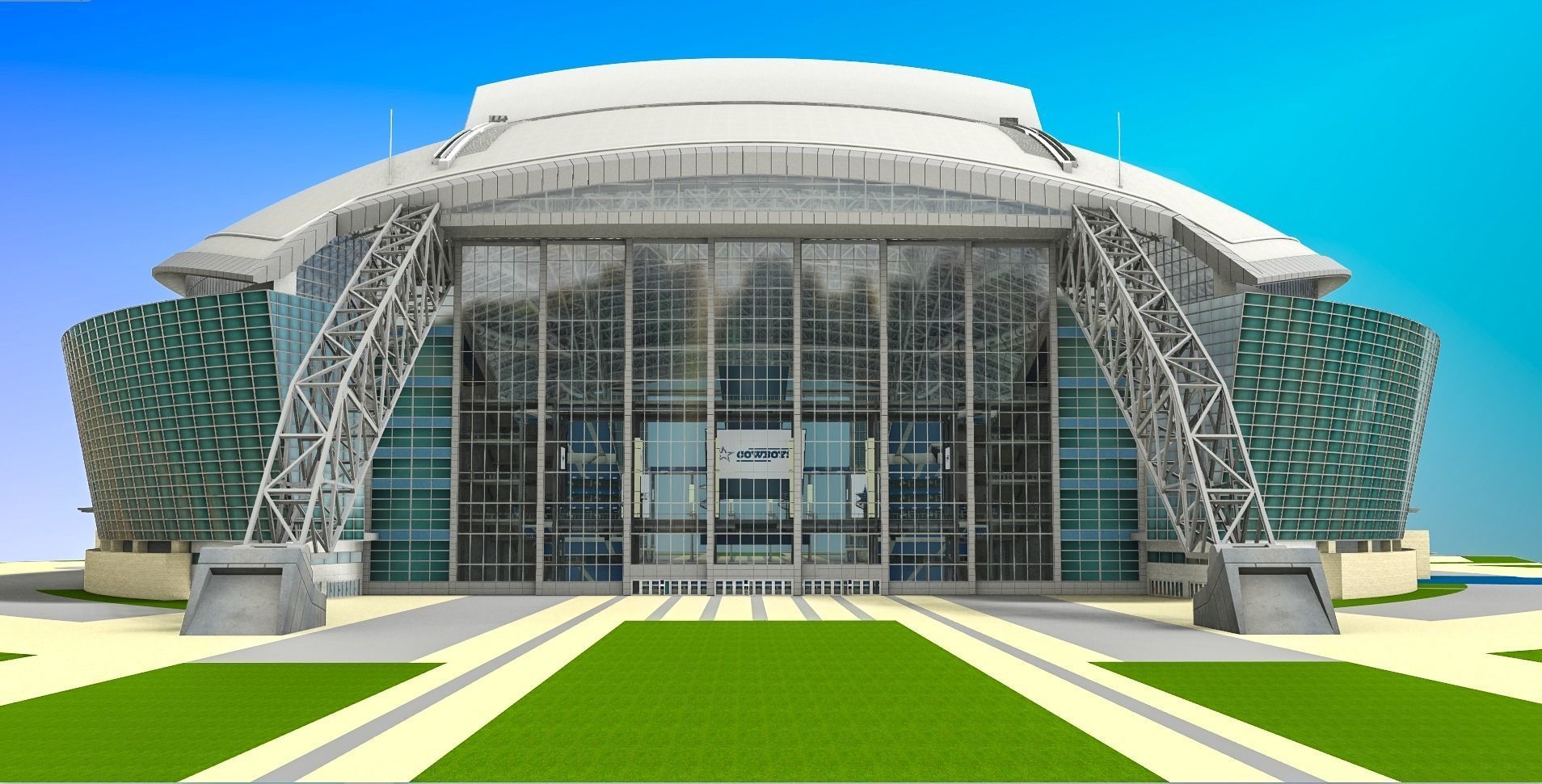 3D model Cowboys Stadium Texas VR / AR / low-poly | CGTrader