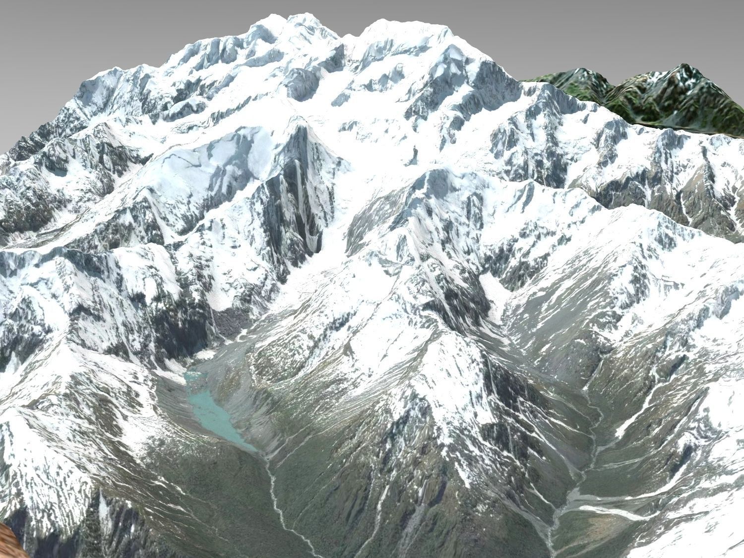 Mountain landscape 3D model | CGTrader