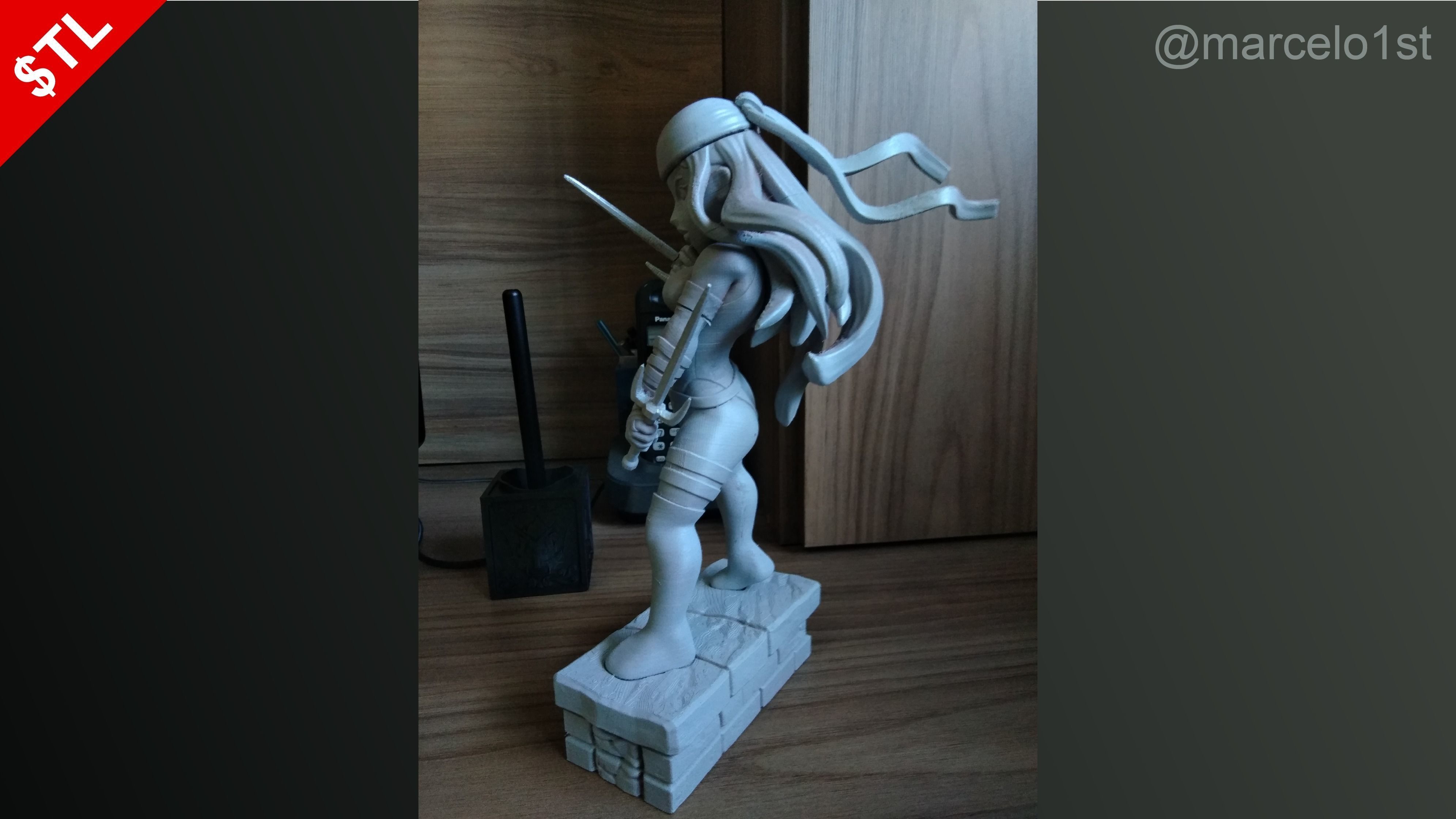 Elektra Natchios Statue 3D model 3D printable | CGTrader