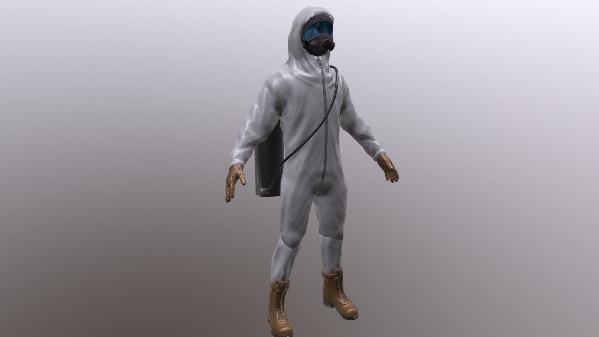 3D model Hazard Suit VR / AR / low-poly | CGTrader