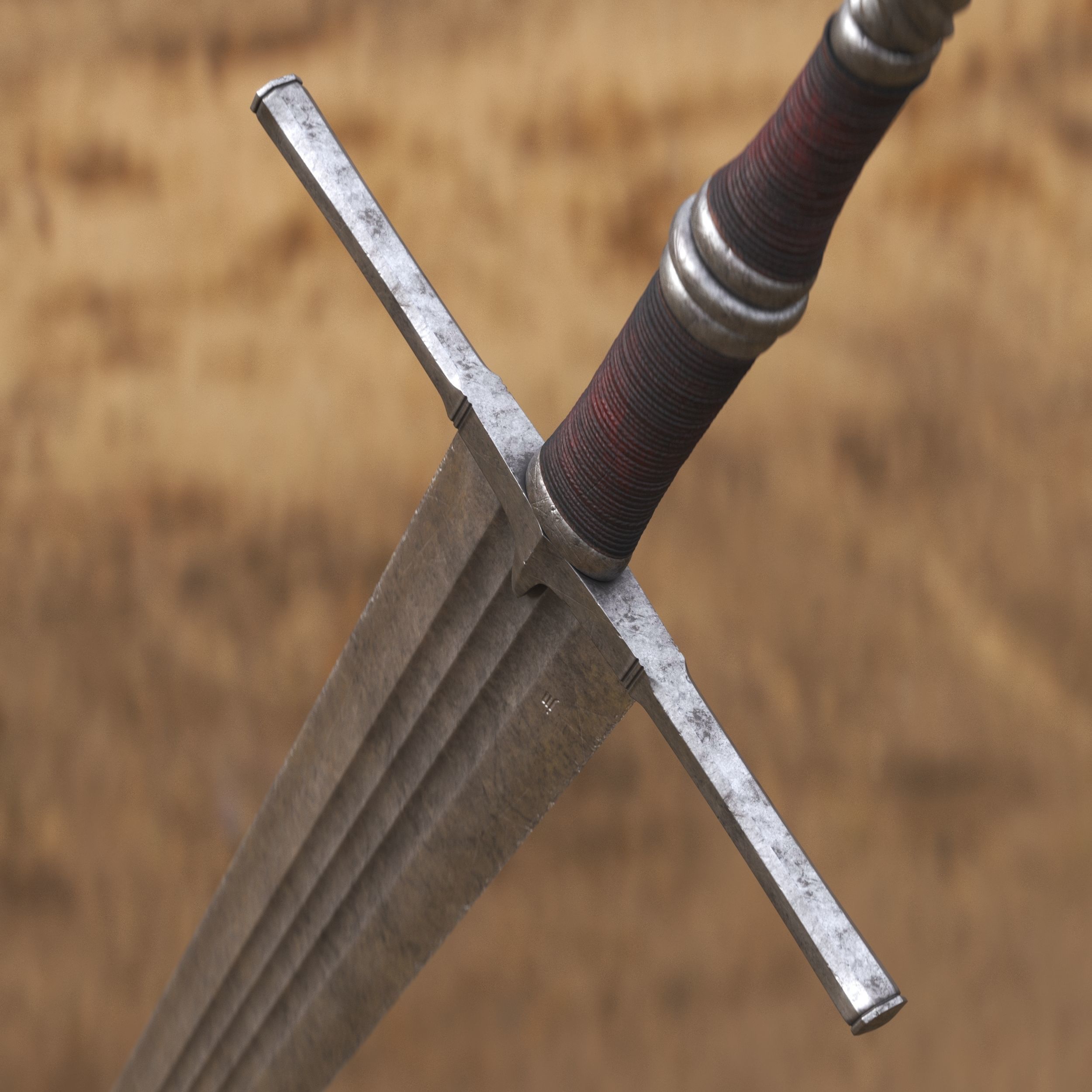 3D model High End Sword for Games and Cinematics 05 VR / AR / low-poly ...