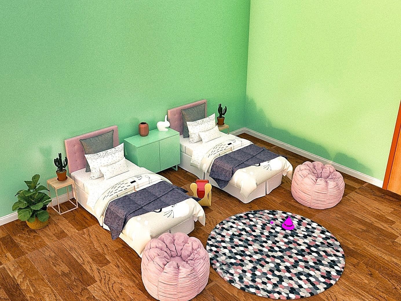 Revit children bedroom 3D model 3D model | CGTrader
