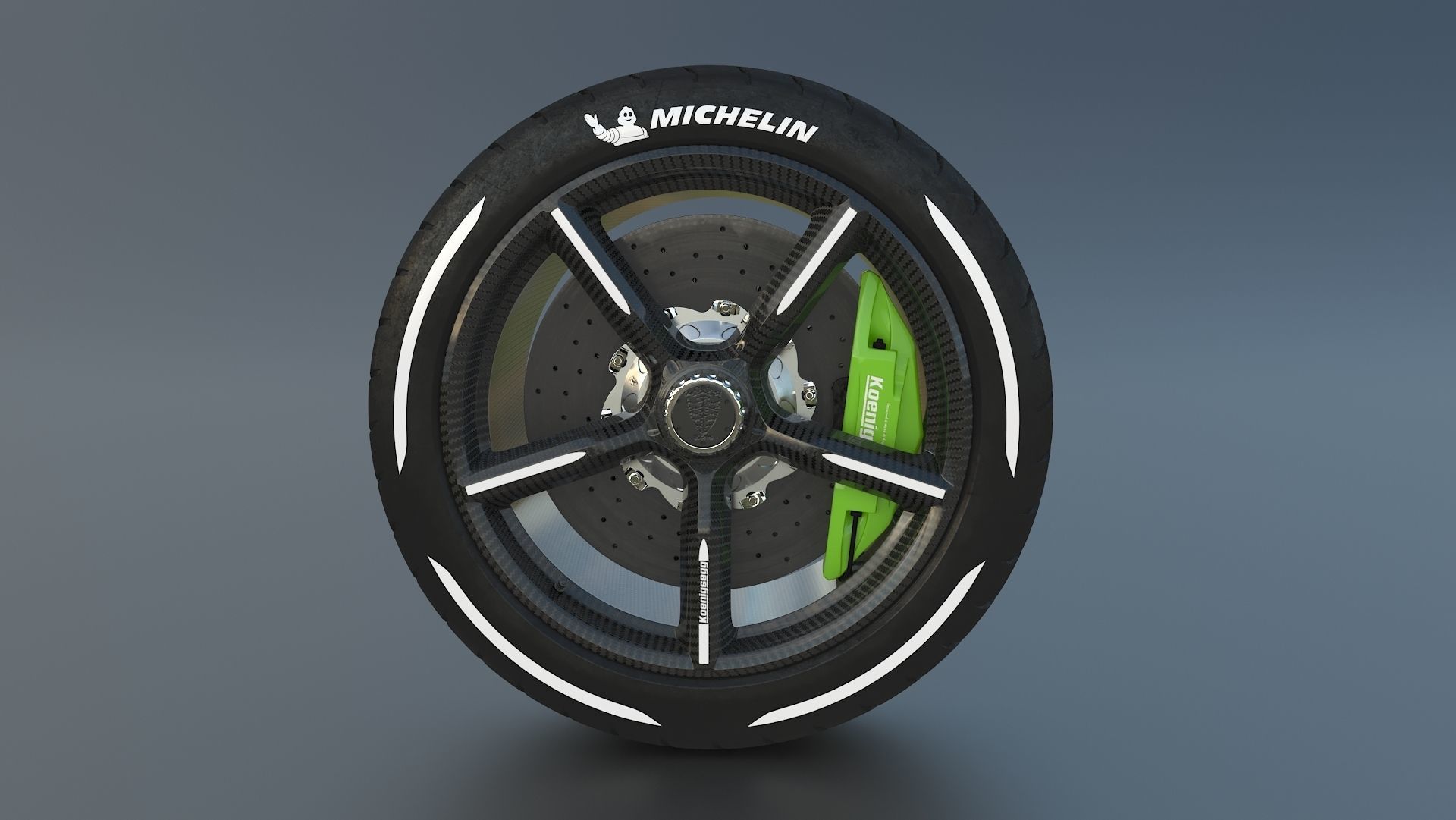 Koenigsegg Wheels Assembly free 3D model | CGTrader