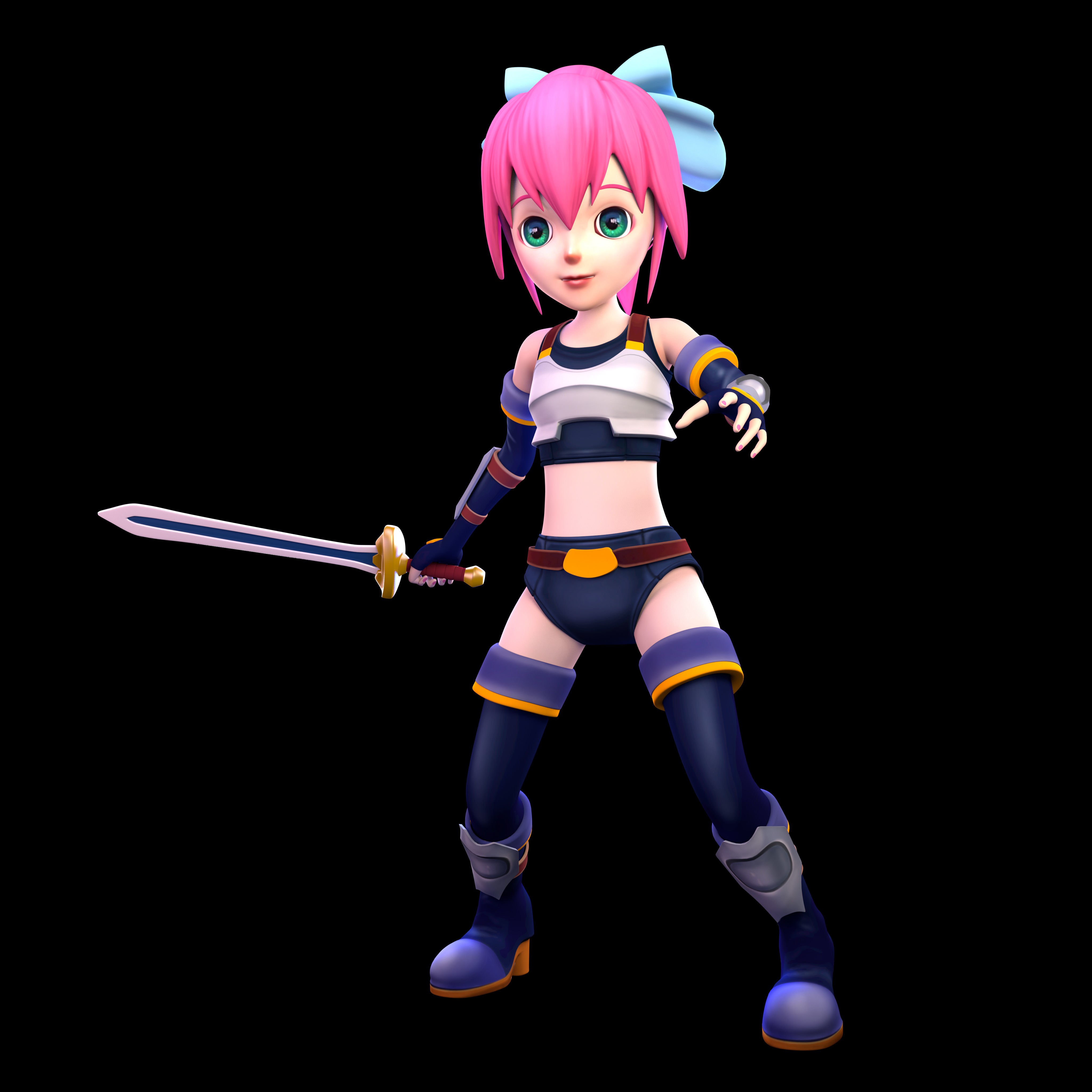 Female Warrior RIG 3D model rigged | CGTrader