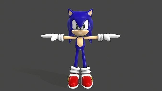 Sonic The Hedgehog - Tutorial Included 3D model | CGTrader