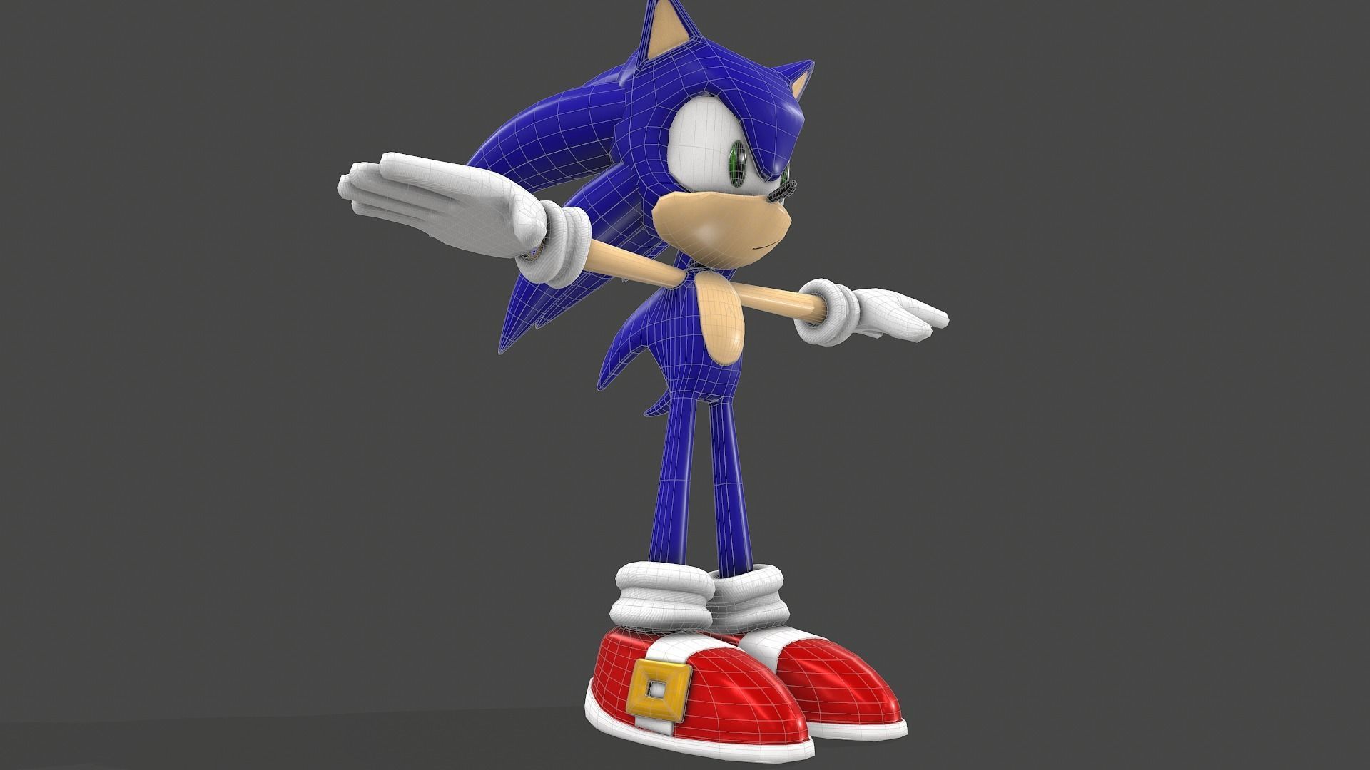 Sonic The Hedgehog - Tutorial Included 3D model | CGTrader
