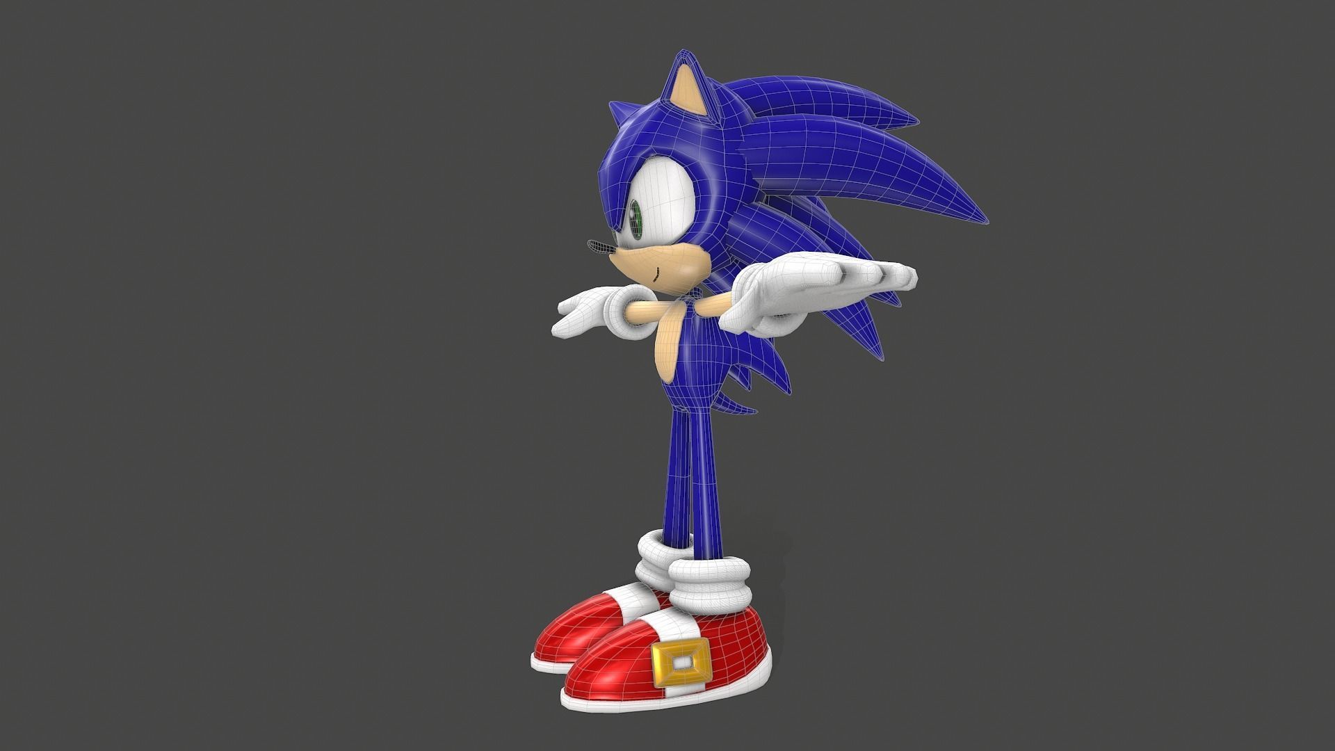 Sonic The Hedgehog - Tutorial Included 3D model | CGTrader