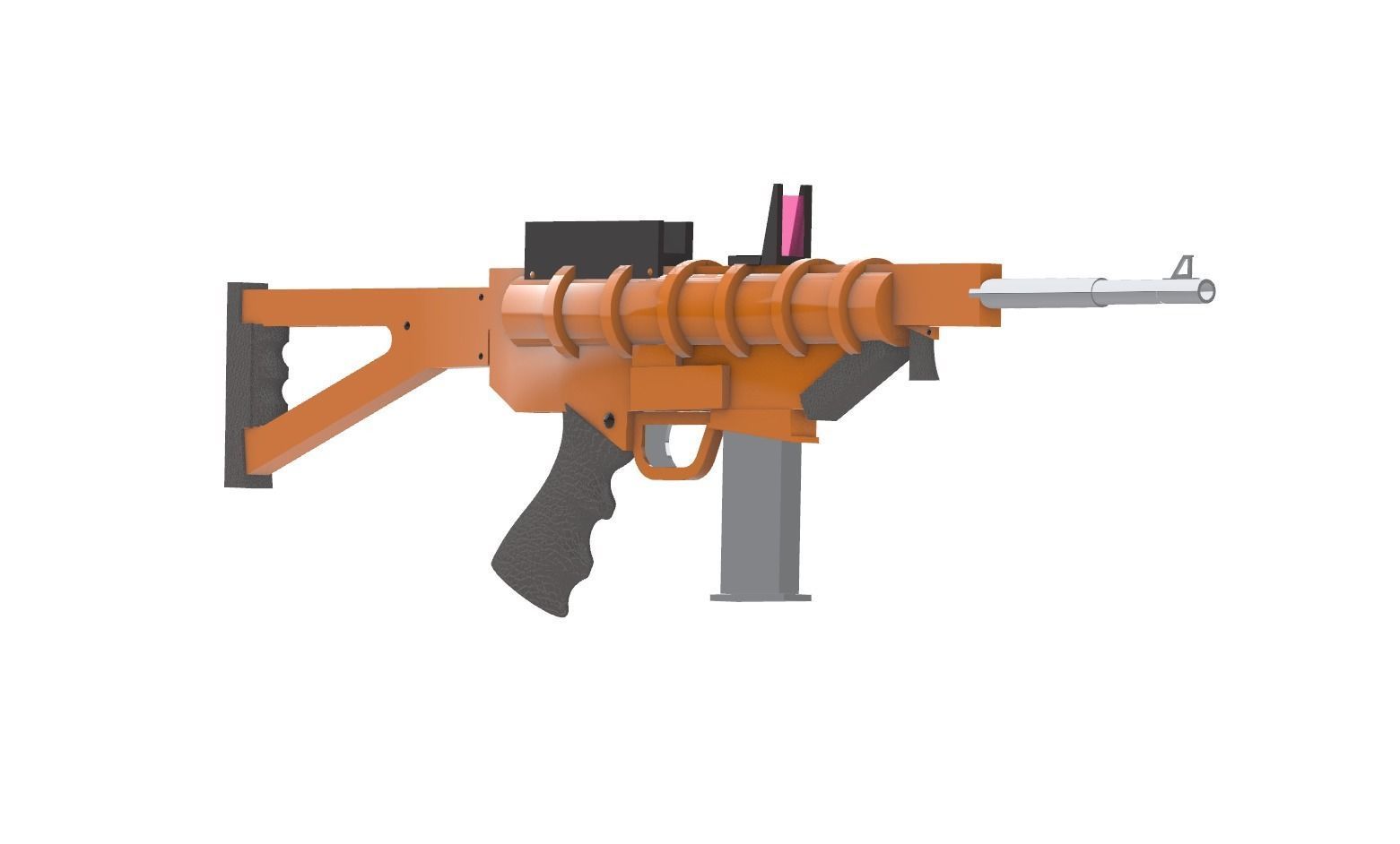 Orange Rifle free VR / AR / low-poly 3D model | CGTrader