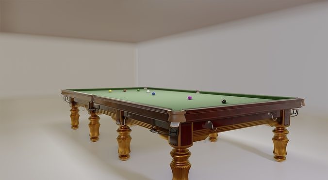 High Quality Detailed Snooker Tournament Table 3D model | CGTrader