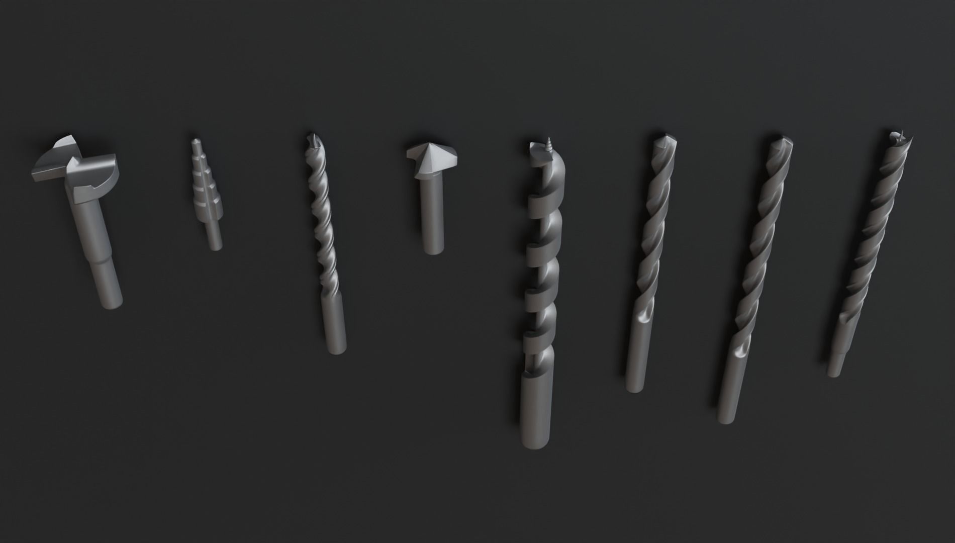 3D model Drill Bit Models VR / AR / low-poly | CGTrader