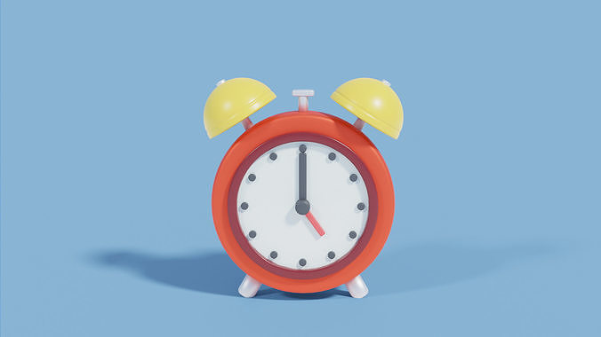 3D model Cartoon Clock VR / AR / low-poly | CGTrader