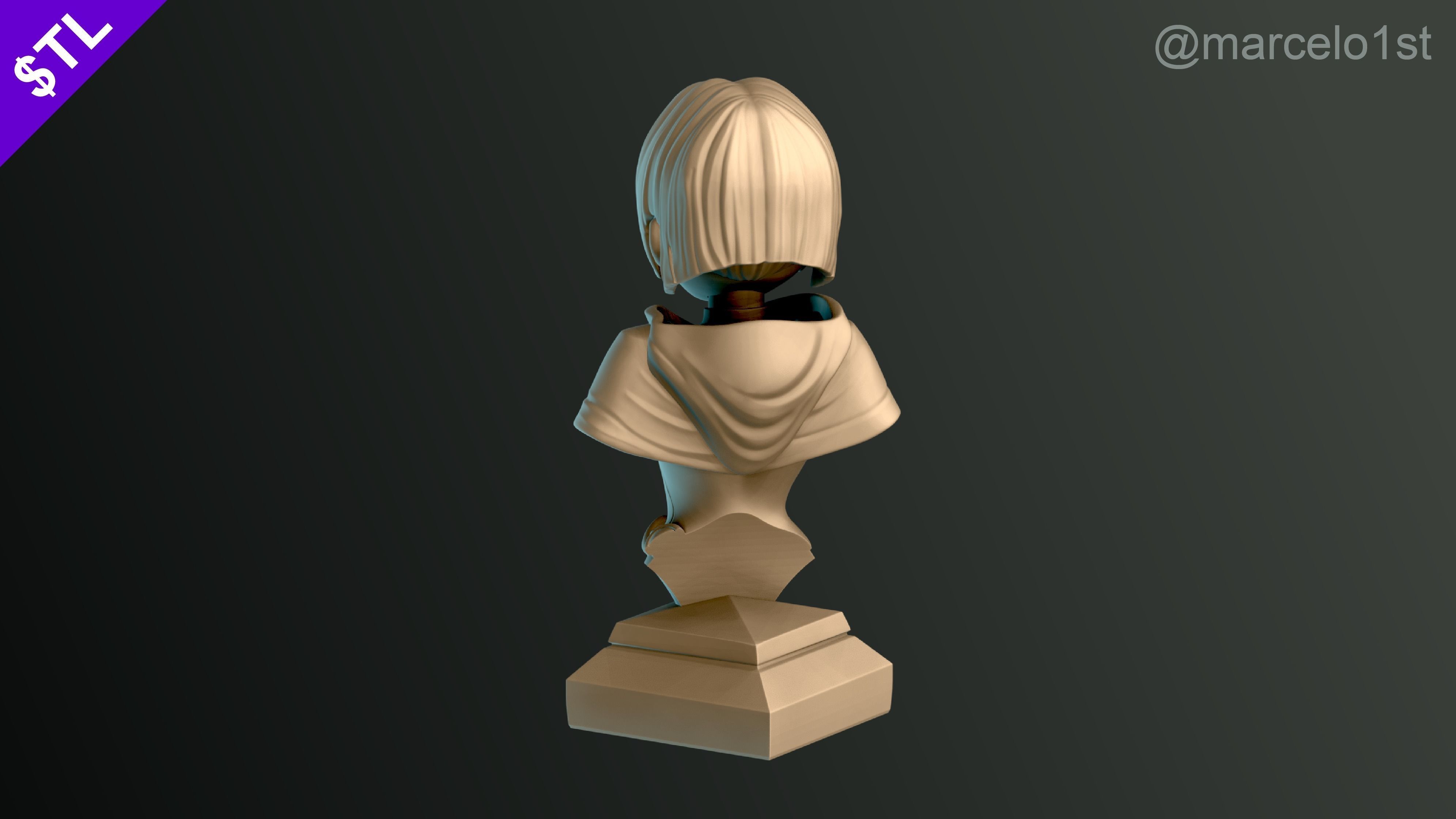 Raven Teen Titans Bust 3D model 3D printable | CGTrader