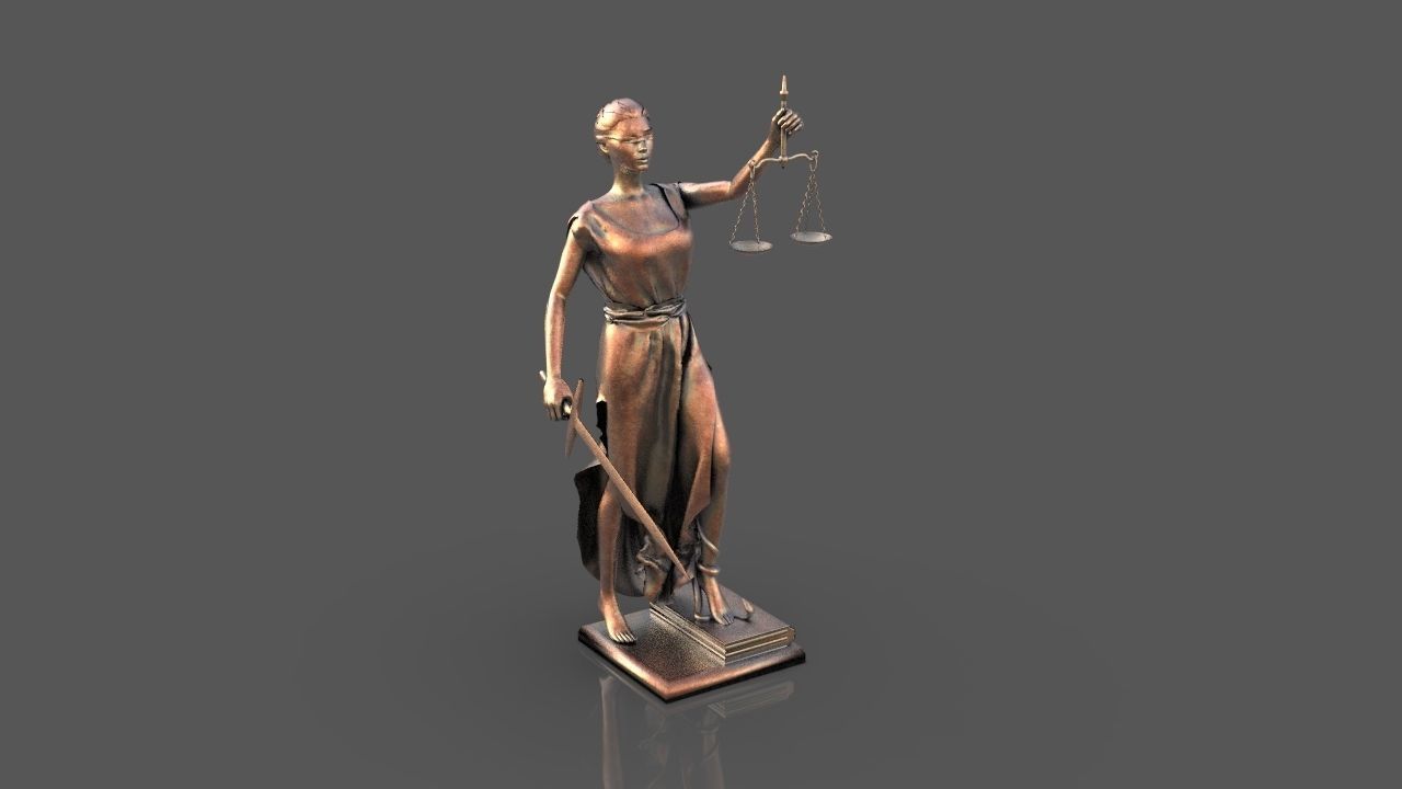 LADY JUSTICE 3D model | CGTrader