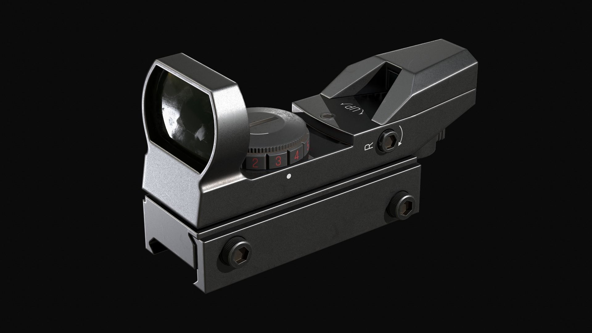3D model Red dot Reflex VR / AR / low-poly | CGTrader