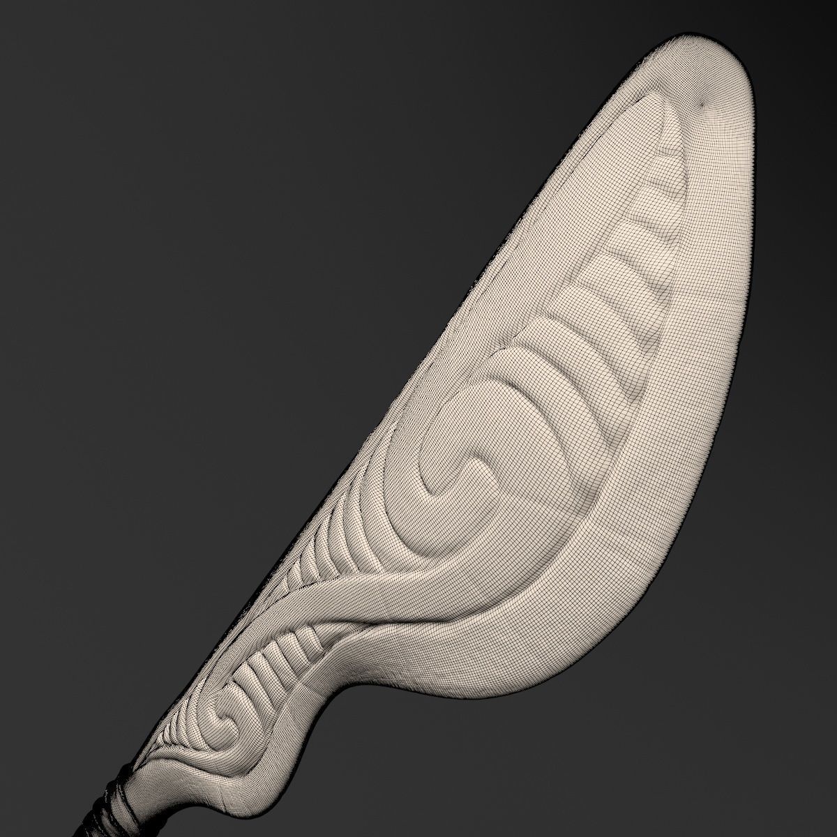 Maori Wooden Weapon - Wahaika 3D model | CGTrader