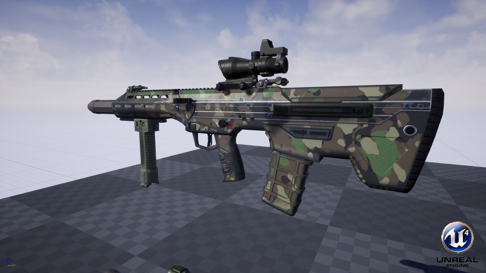 3D model Modular Bullpup Rifle-Sniper Variant VR / AR / low-poly | CGTrader