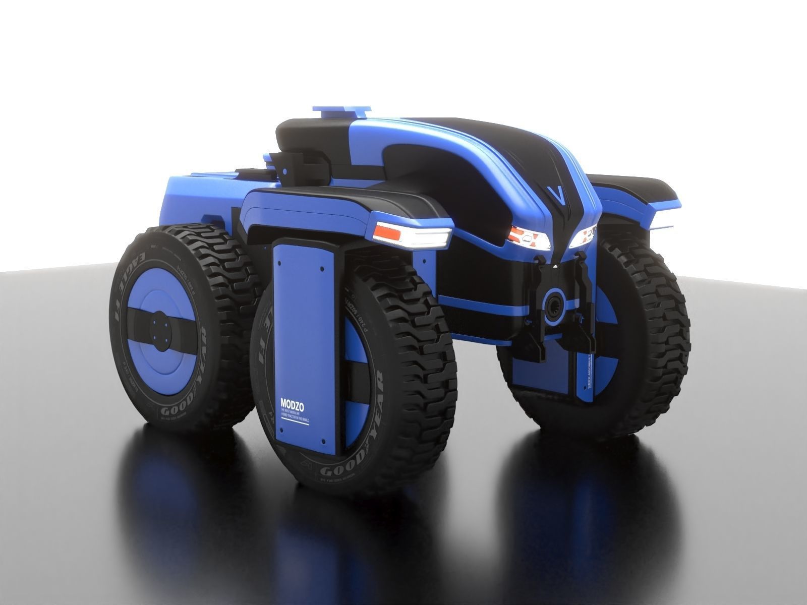 3D model Modular Tractor VR / AR / low-poly | CGTrader