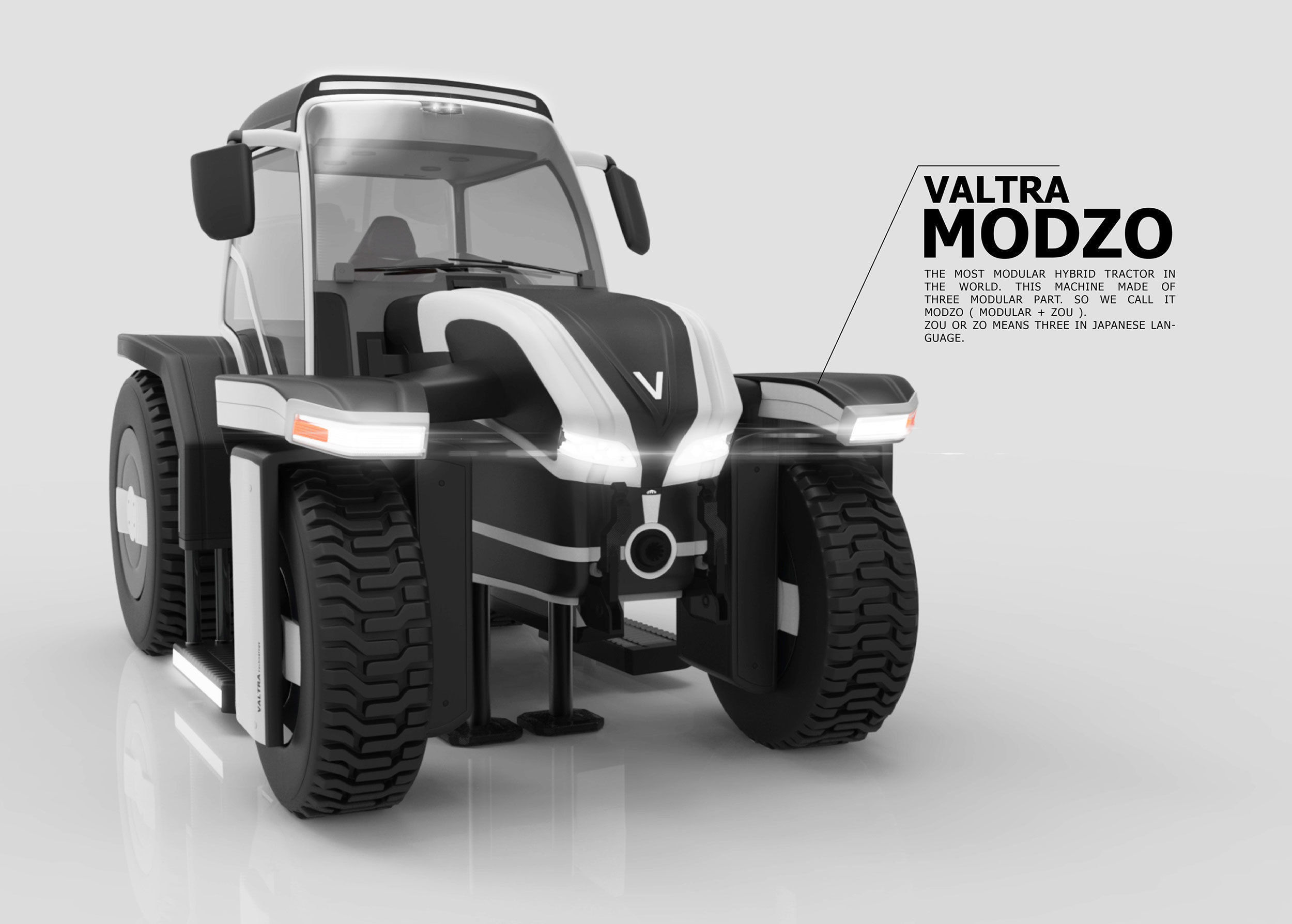 3D model Modular Tractor VR / AR / low-poly | CGTrader