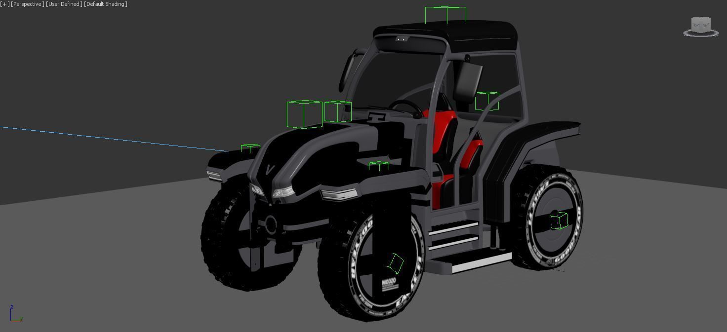 3D model Modular Tractor VR / AR / low-poly | CGTrader