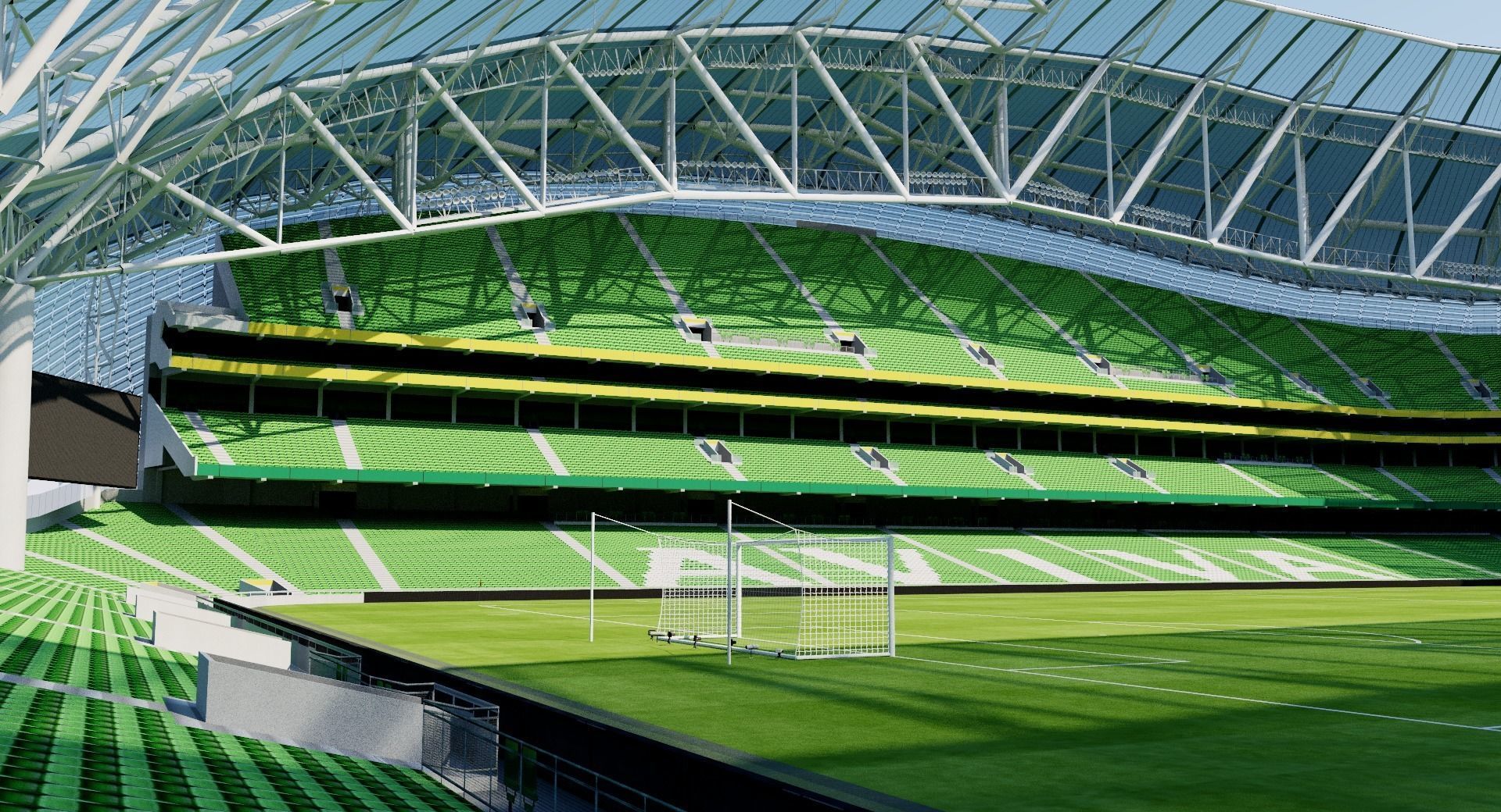 Aviva Stadium - Dublin Ireland 3D model | CGTrader