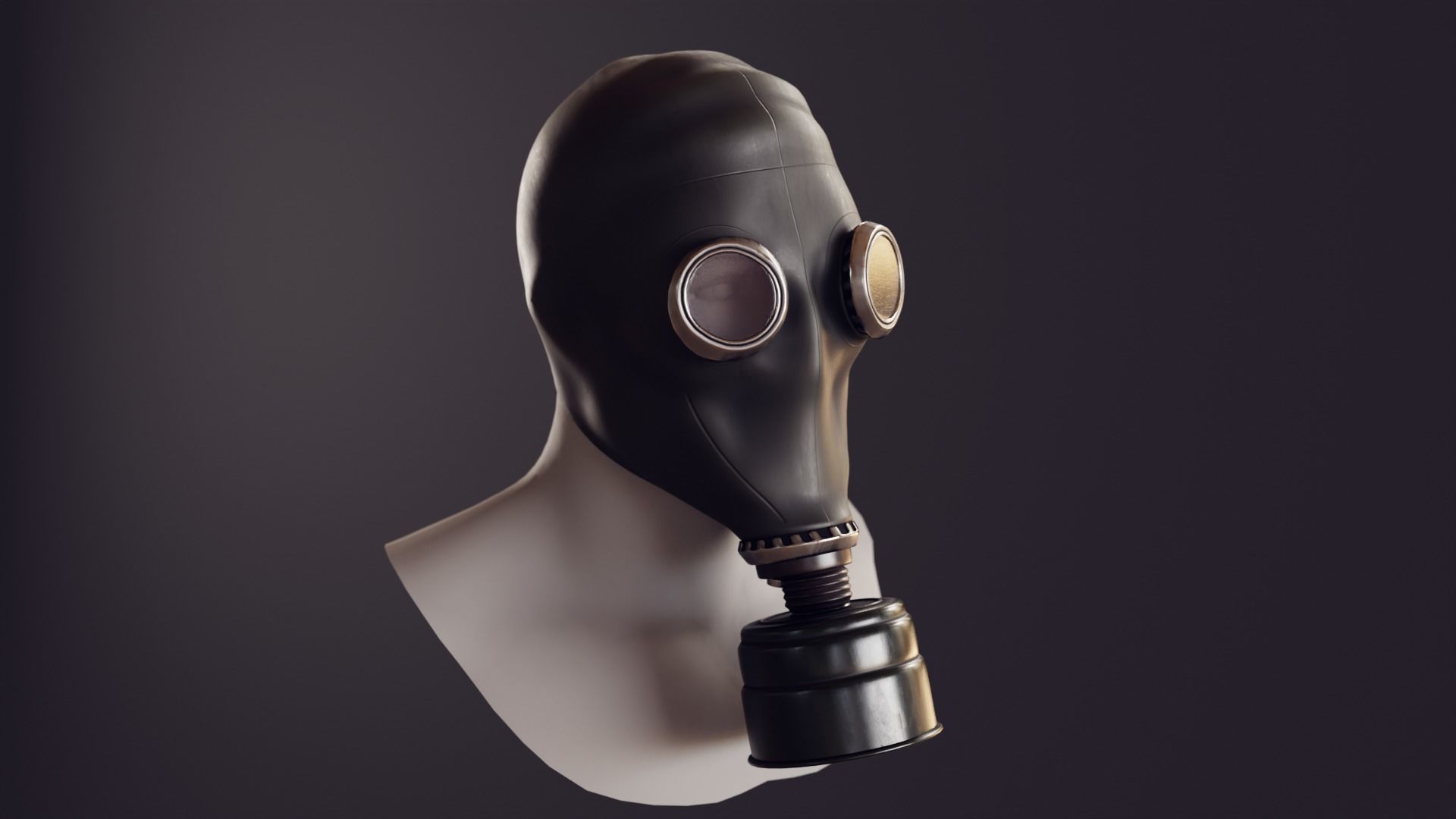 gas mask gp-5 3D model | CGTrader