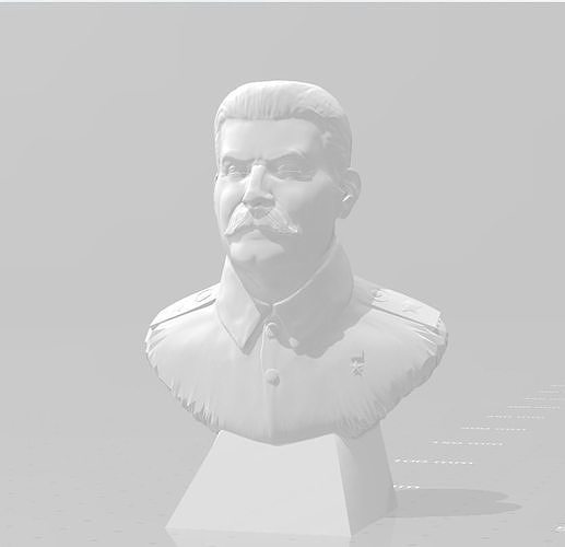 Joseph Stalin bust 3D model 3D printable | CGTrader