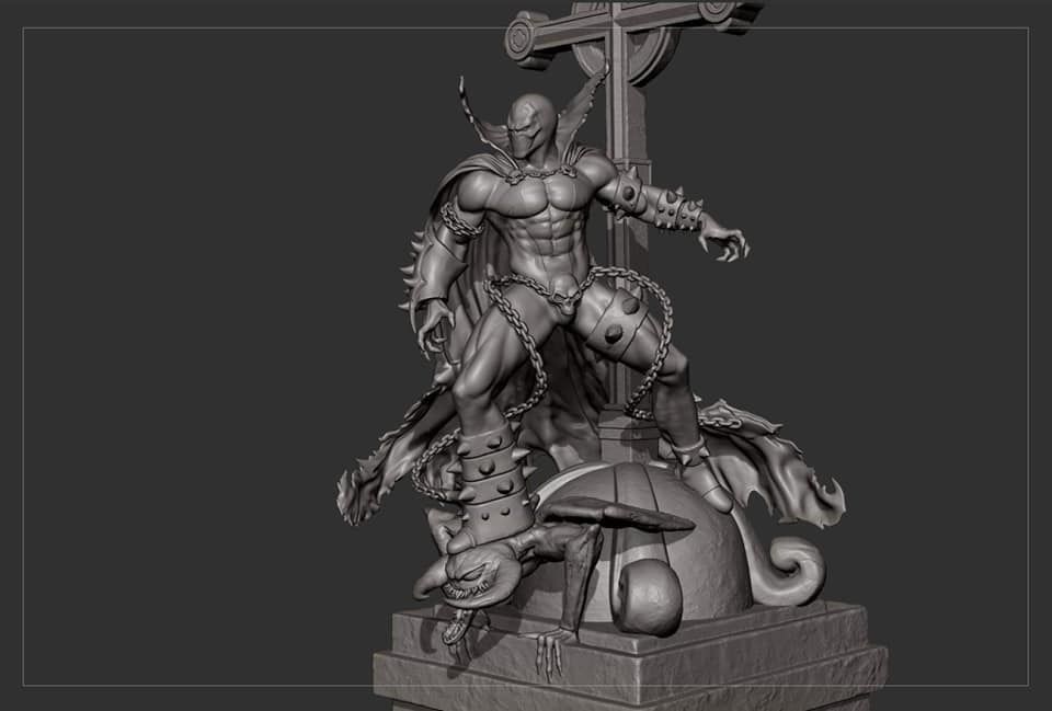 Spawn on top of church Fan Art 3D model 3D printable | CGTrader