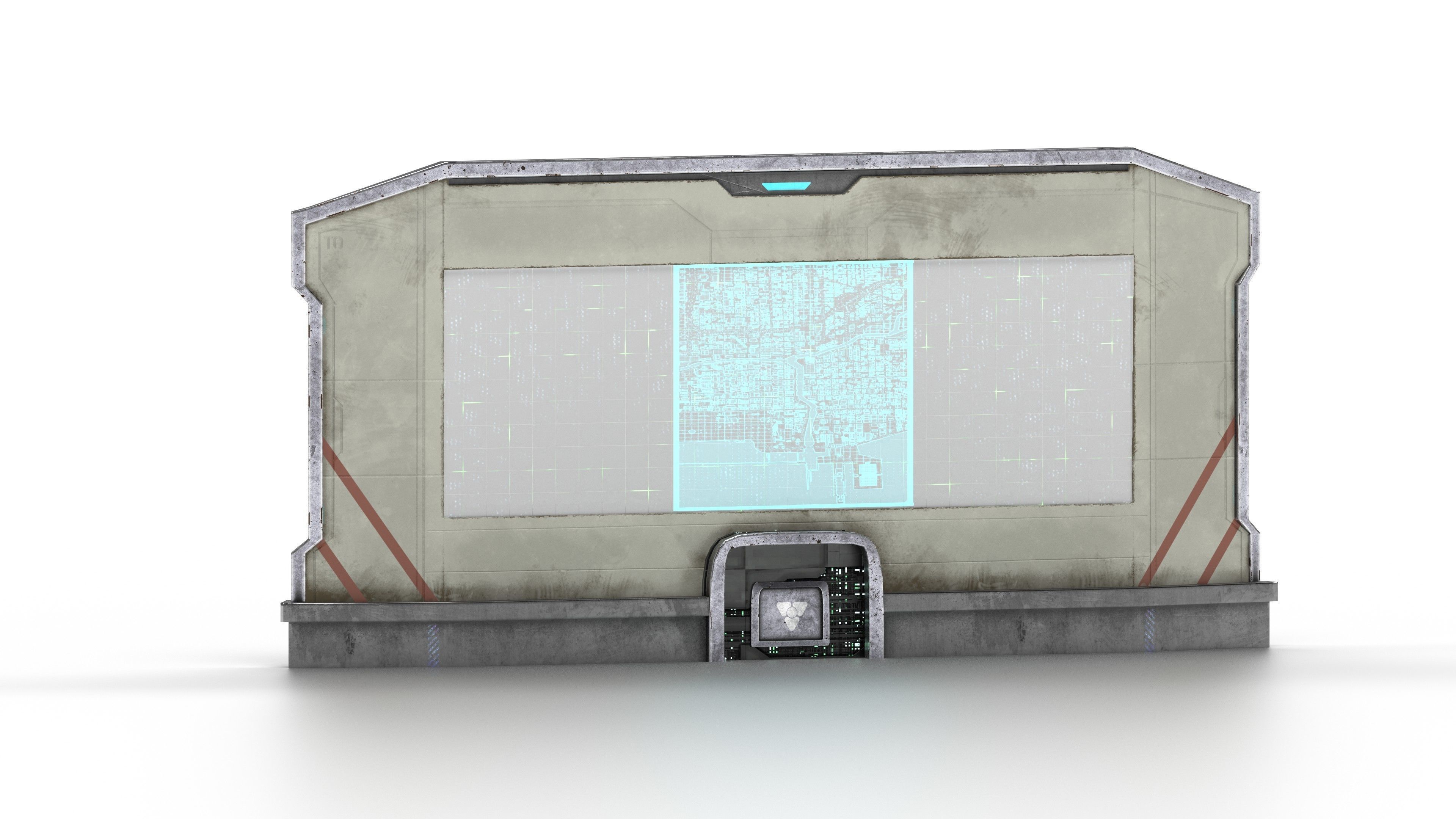 3D model Futuristic Panel VR / AR / low-poly | CGTrader