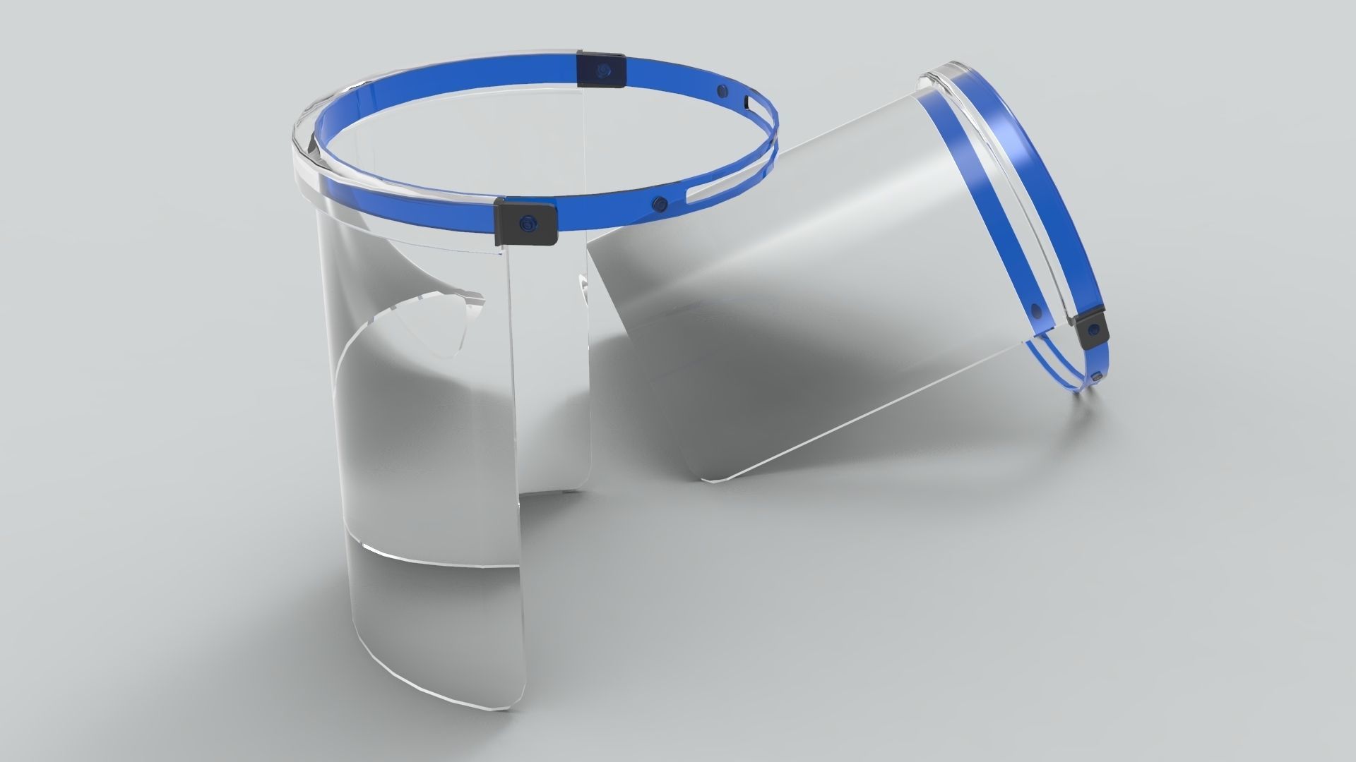 Protective Face Shield 3D Model - Corona Face Shield 3D model | CGTrader