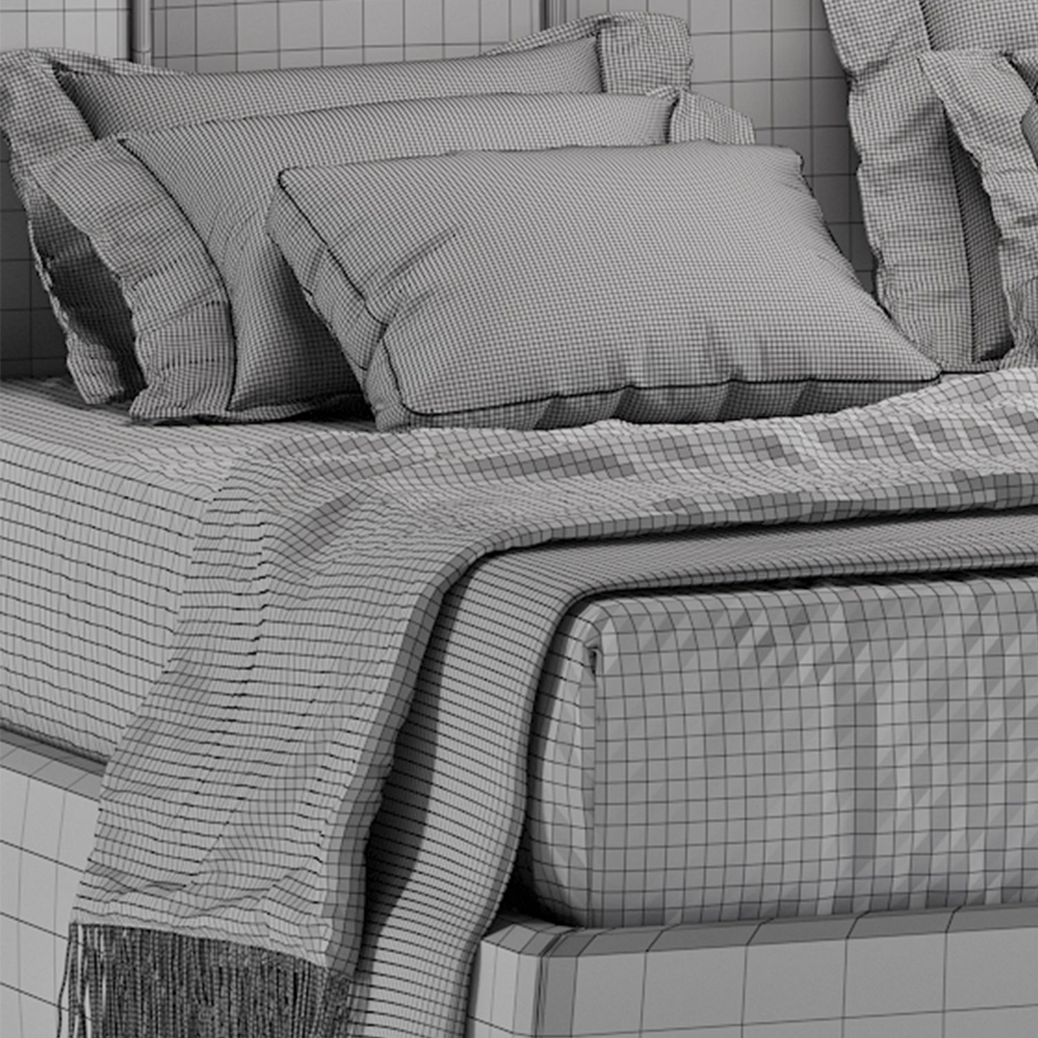 Flou bed KOI 3D model | CGTrader