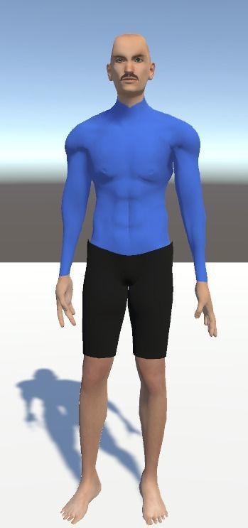 Unity Humanoid Model Male 006 free 3D model rigged | CGTrader