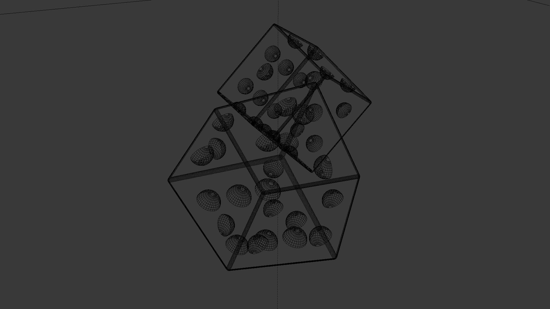 3D model A pair of dice 3d model - blender software VR / AR / low-poly ...