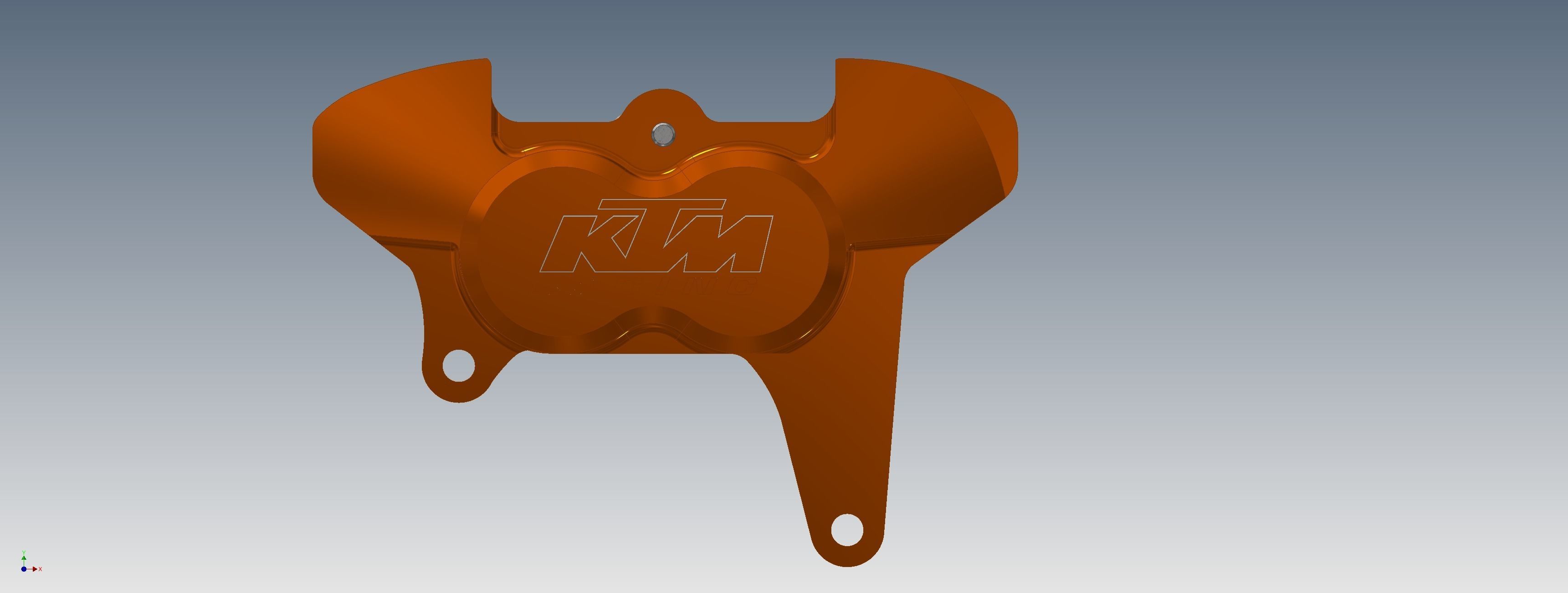 KTM brake caliper free 3D model 3D printable | CGTrader
