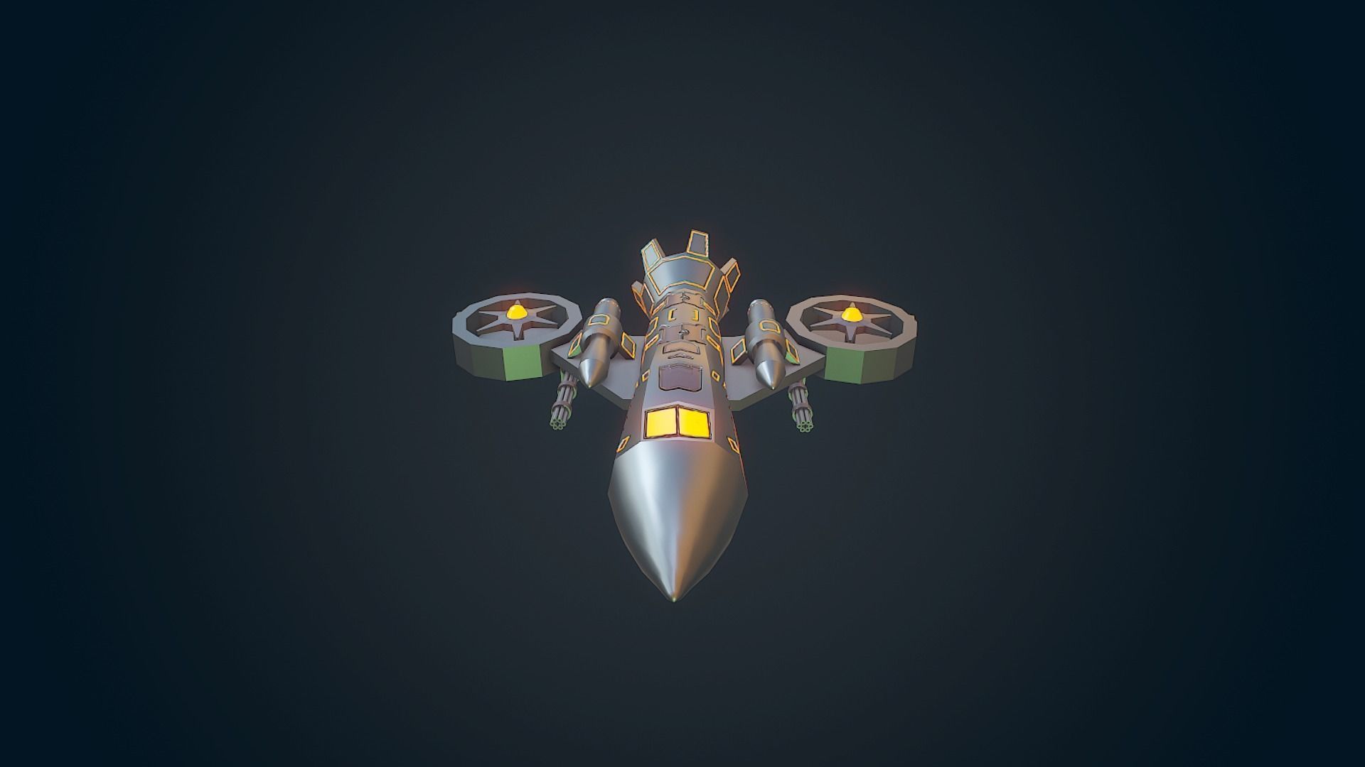 3D model Sci-fi Military drone - 03 VR / AR / low-poly | CGTrader