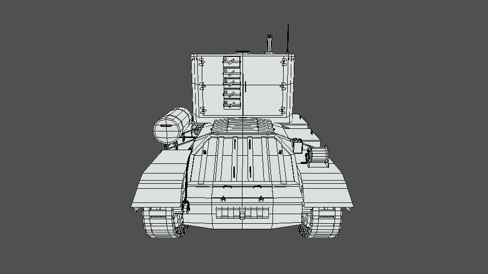 3D model Low Poly Cartoon Bishop Tank VR / AR / low-poly | CGTrader