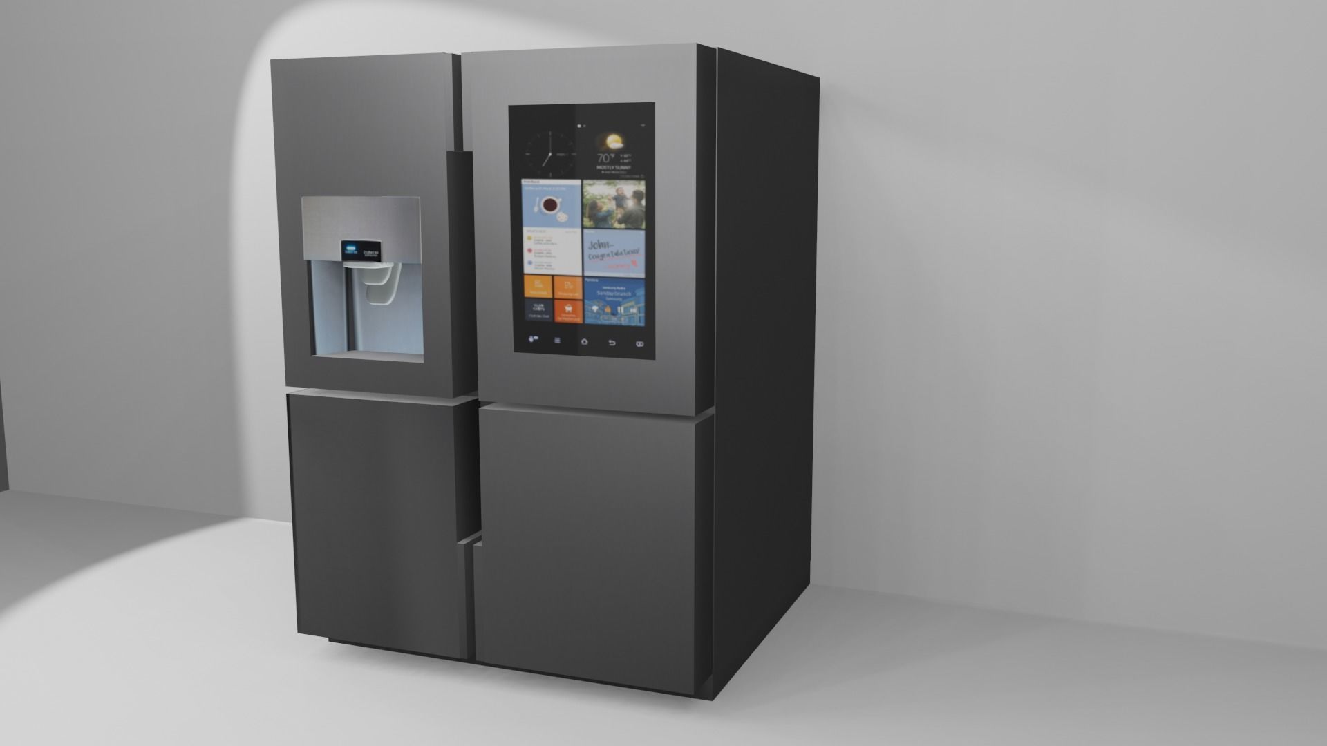 Modern fridge 3D free VR / AR / low-poly 3D model | CGTrader
