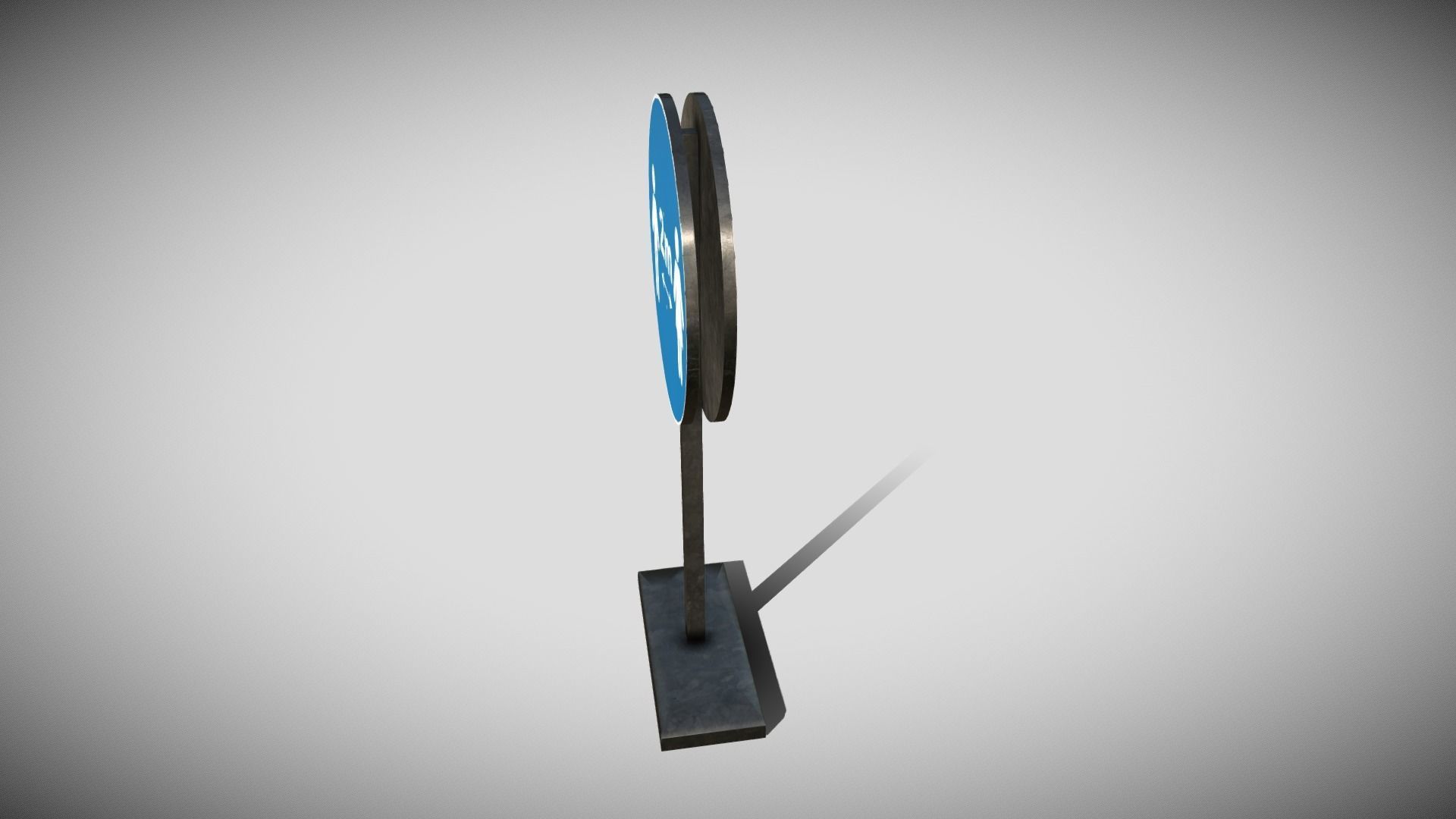 3D model Social Distancing Signage VR / AR / low-poly | CGTrader