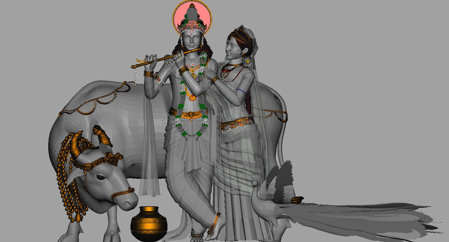 god krishna 3d model 3D model | CGTrader