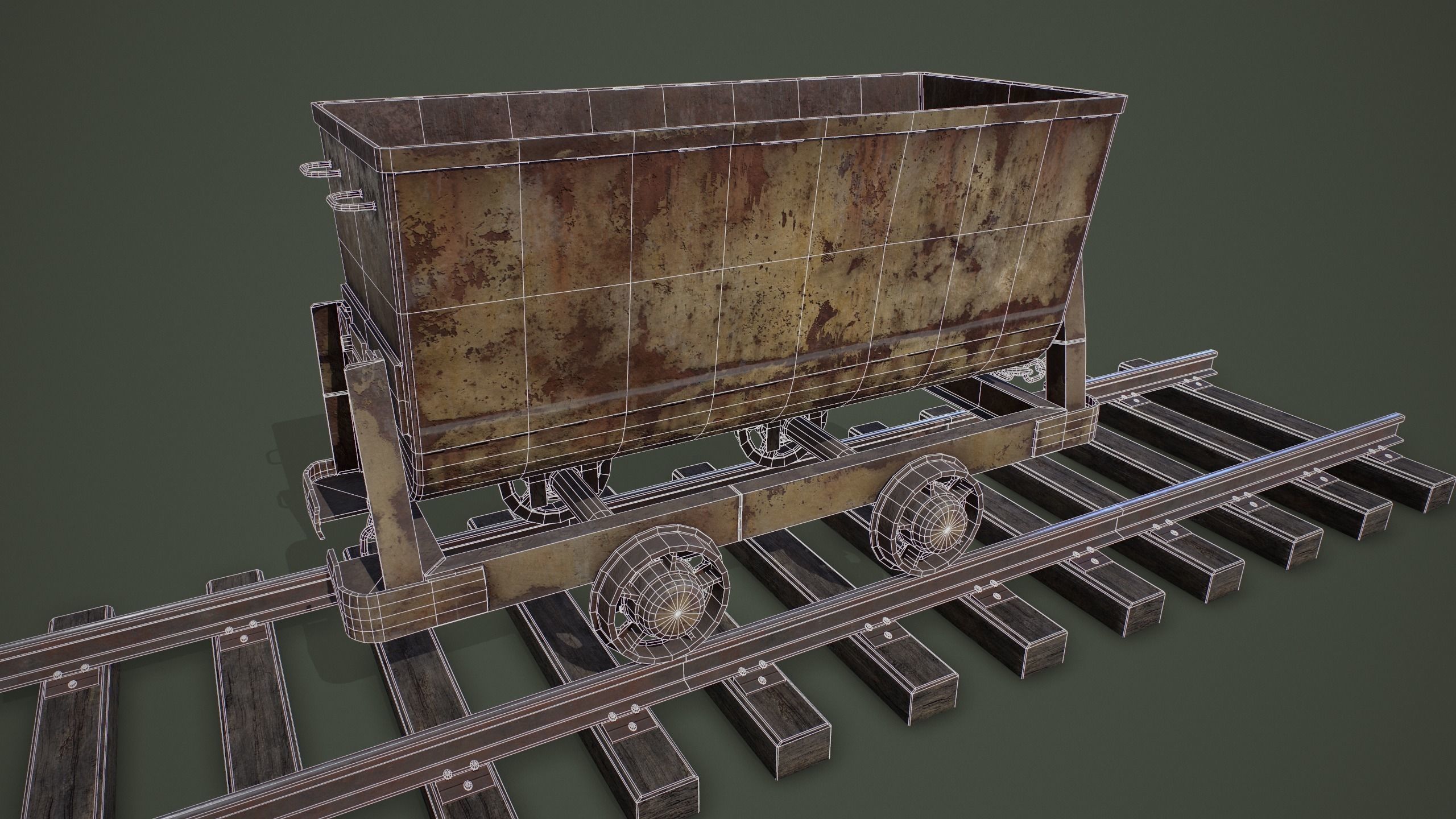 3D model Mine Trolley PBR VR / AR / low-poly | CGTrader