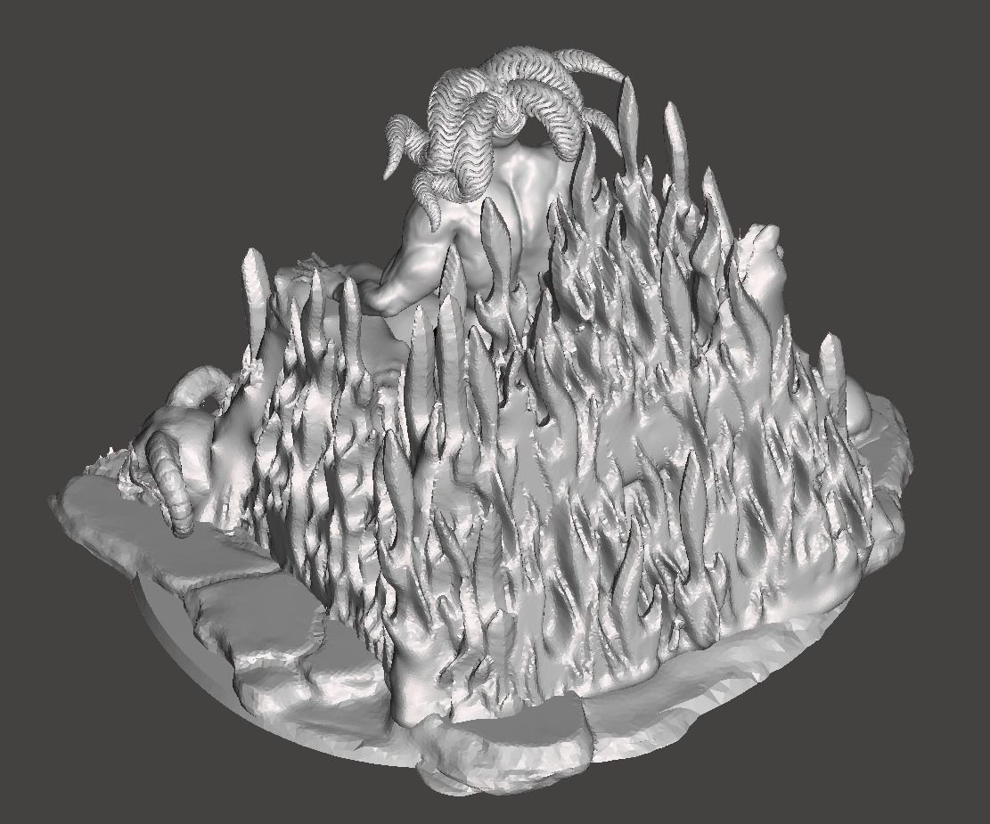 Demone regina 3D model 3D printable | CGTrader