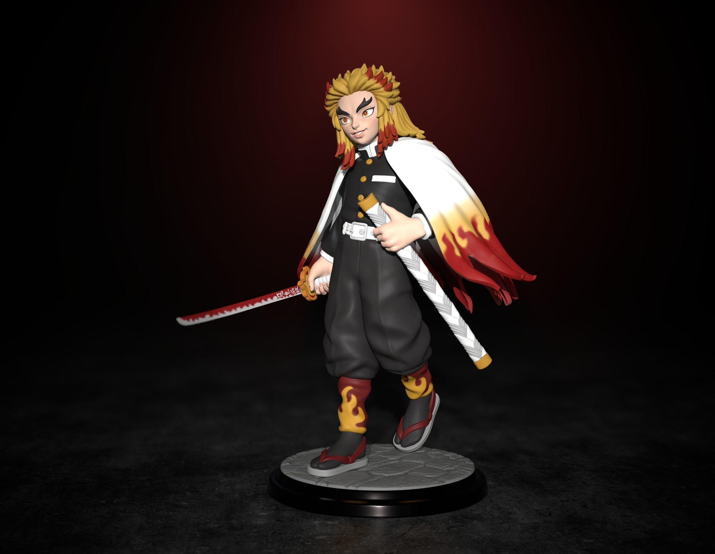 Kyojuro Rengoku 3D model 3D printable | CGTrader