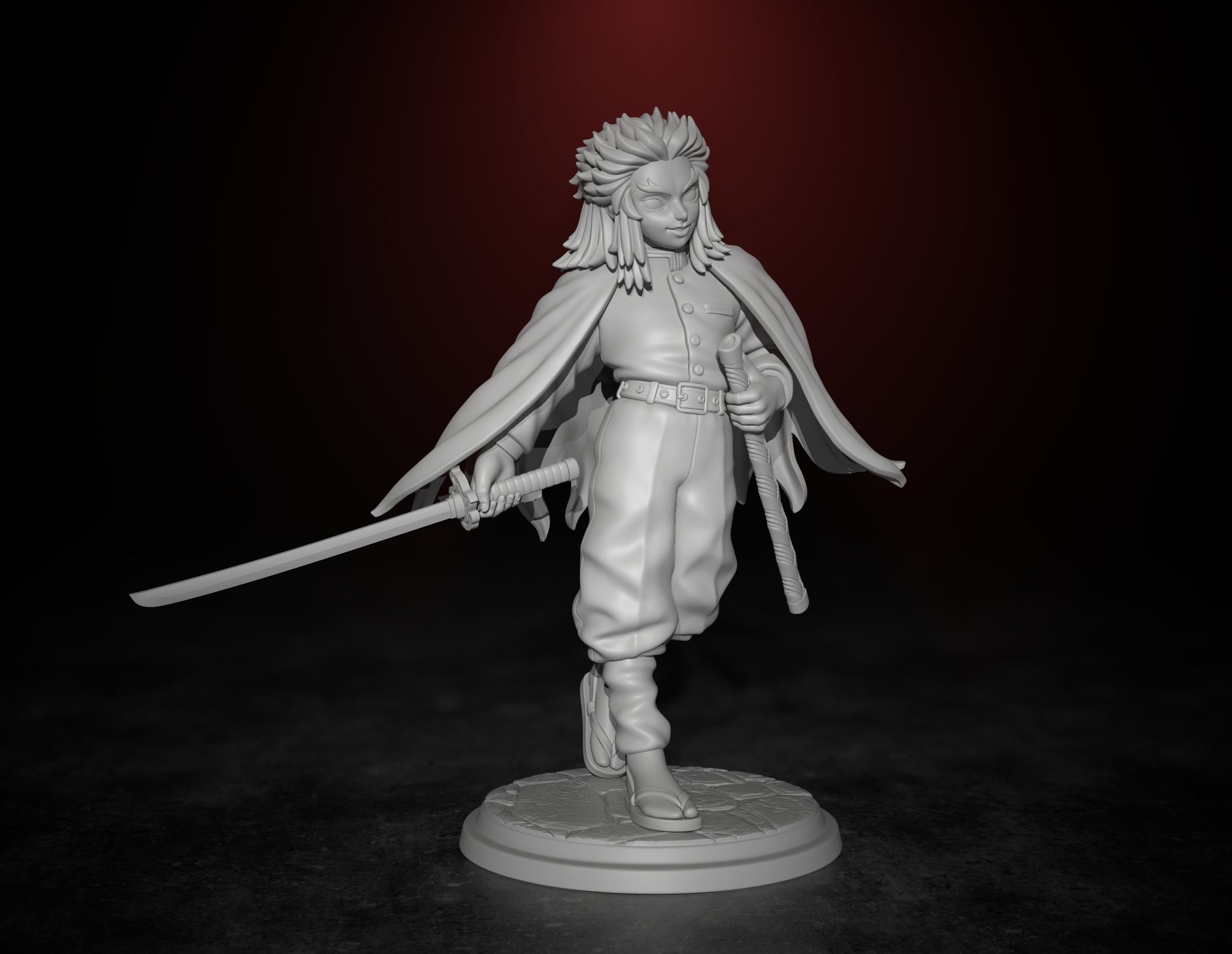 Kyojuro Rengoku 3D model 3D printable | CGTrader