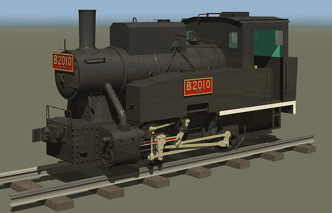 Japan RailWay B20 steam locomotive WW2 3D model | CGTrader